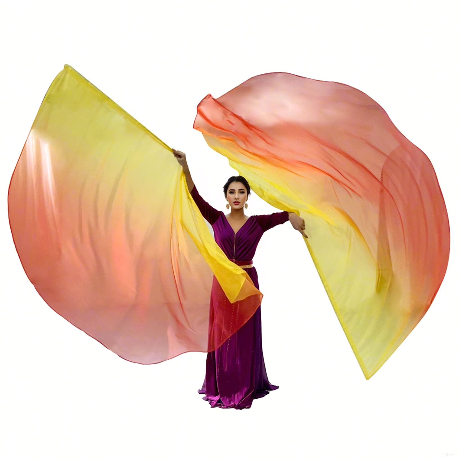 WEISIPU Worship Flags Set(2 Flags+2 Sticks) for Dance Church Flags for ...