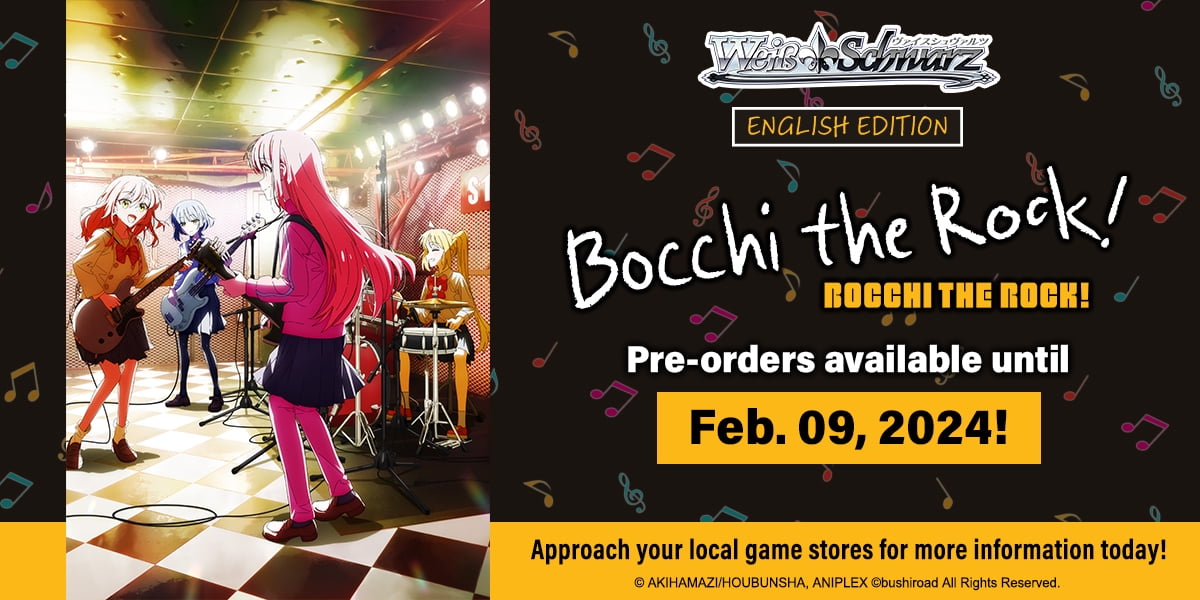 WEISS SCHWARZ: BOOSTER BOX CASE: BOCCHI THE ROCK (18 BOXES) - Walmart.com