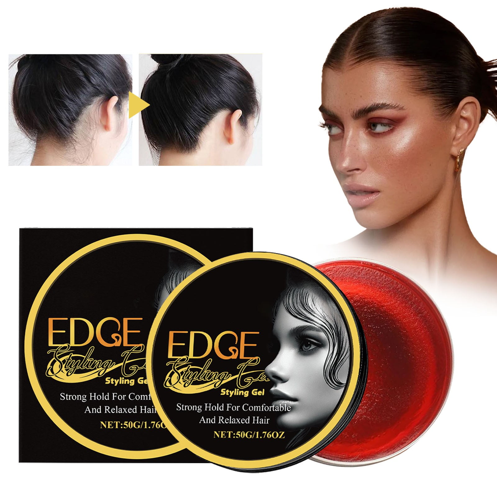 WEIWEIGG Edge Control Styling Wax, No White Residue, Non-Greasy & Non ...