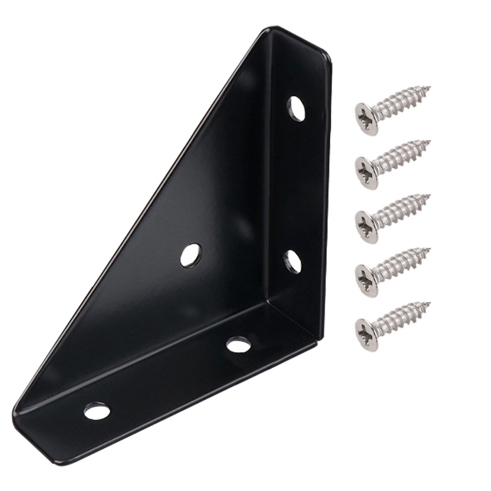 WEIWEIGG Heavy Duty Triangular Corner Bracket, 90-Degree, Metal ...