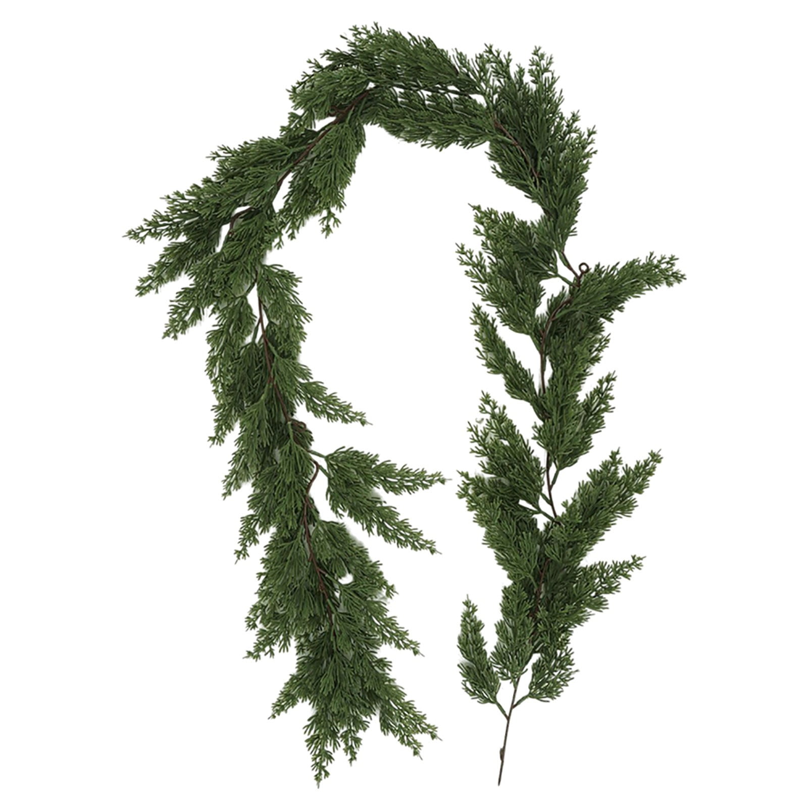 WEIXF 72in Cedar Garland Realistic Extra Full Cedar Christmas Garland ...