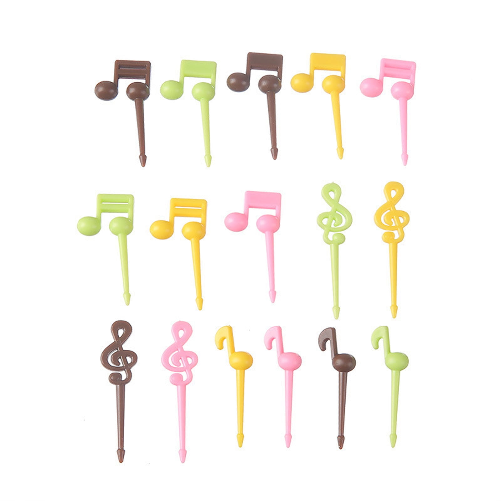WEIXF Animal Fruit Food Picks Mini Cute Cartoon Animal Cr O W N Musical ...