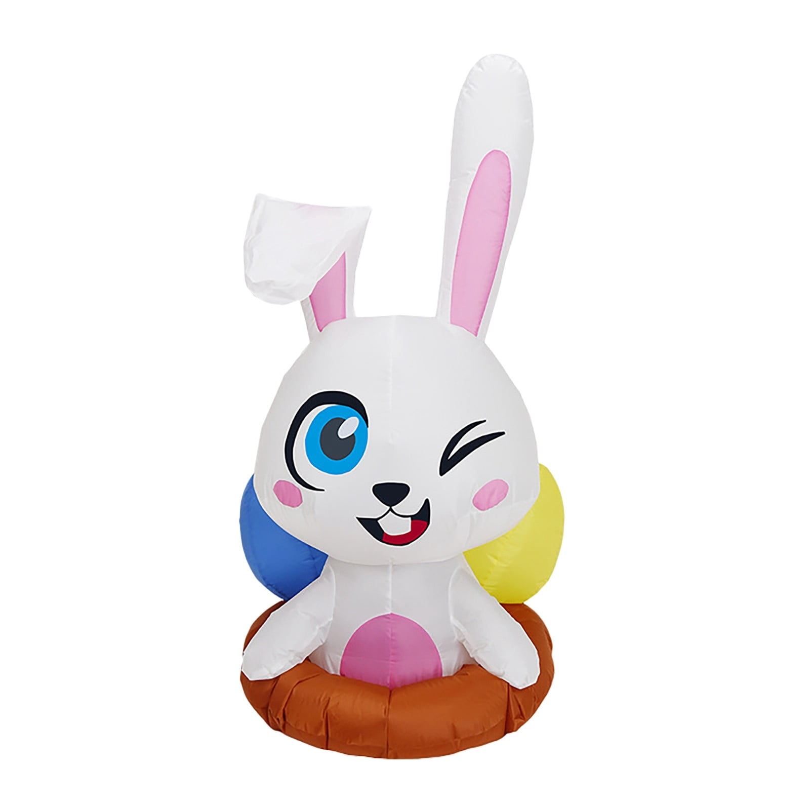 WEIXF Easter Inflatable Rabbit Polyester Inflatable Model Luminous LED ...