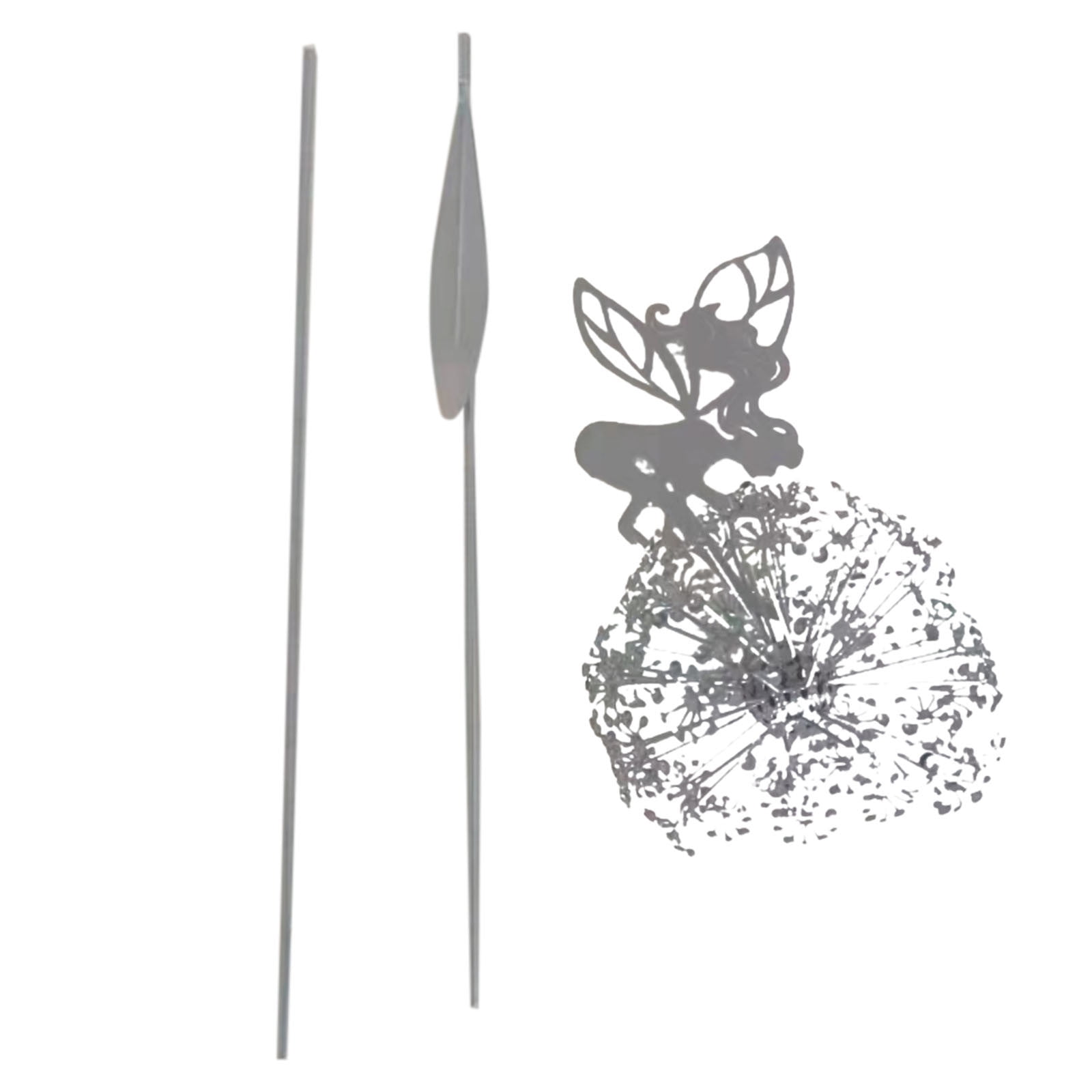 WEIXF Fairies Wire Dandelion Stainless Garden Art Sculpture Steel Fairy ...