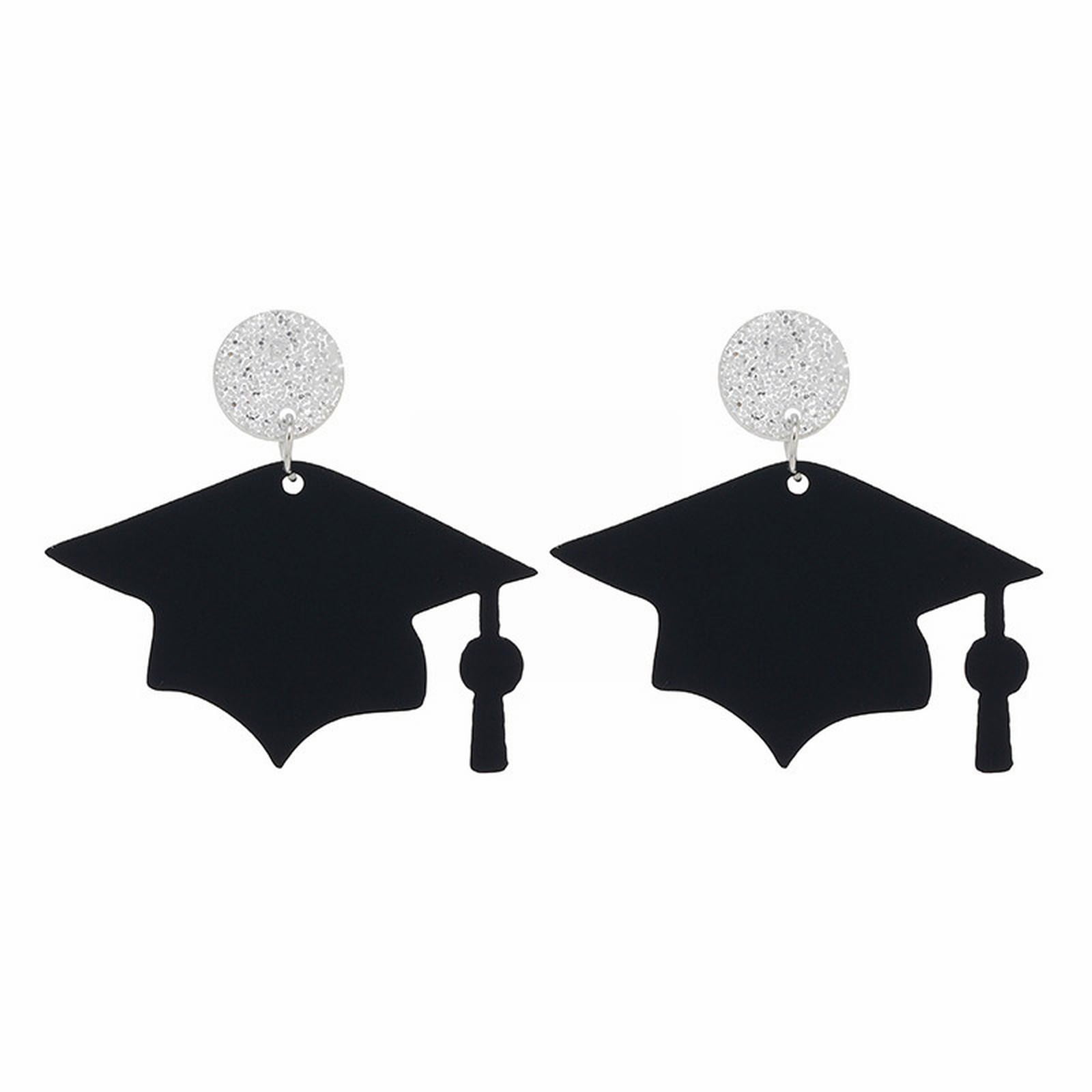 WEIXF Graduation Earrings For Women Acrylic 2025 Graduation Cap ...