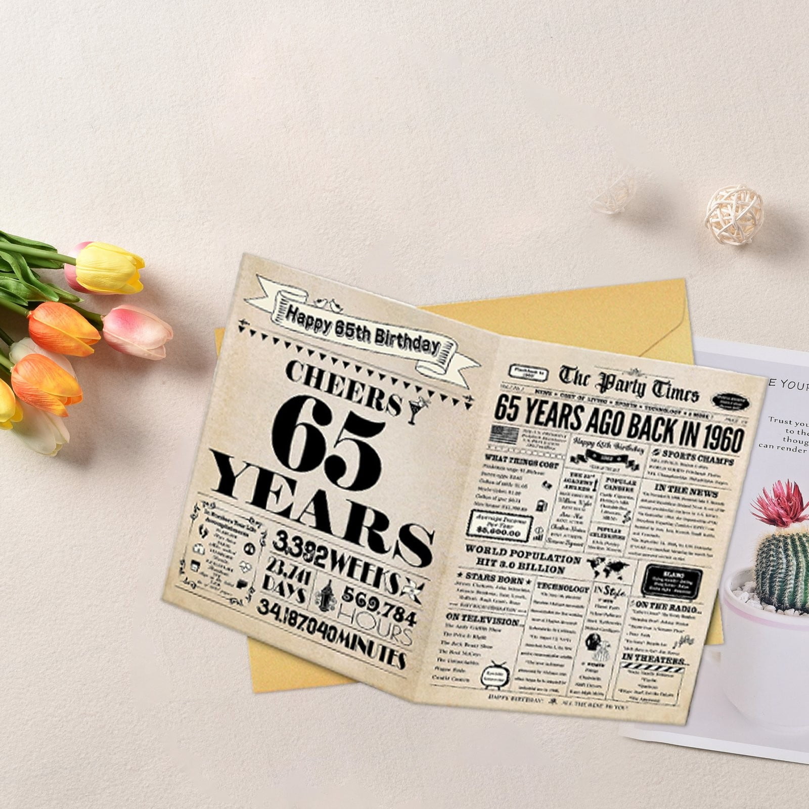 WEIXF Happy Birthday Card Quality Anniversary Greeting Card For All ...