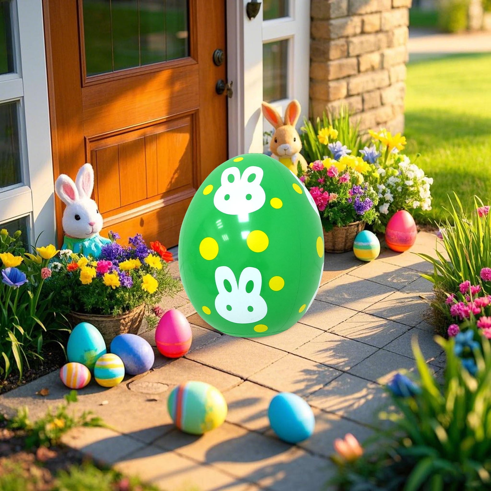 WEIXF Inflatable Easter Egg Decorations Colorful Inflatable Eggs For ...