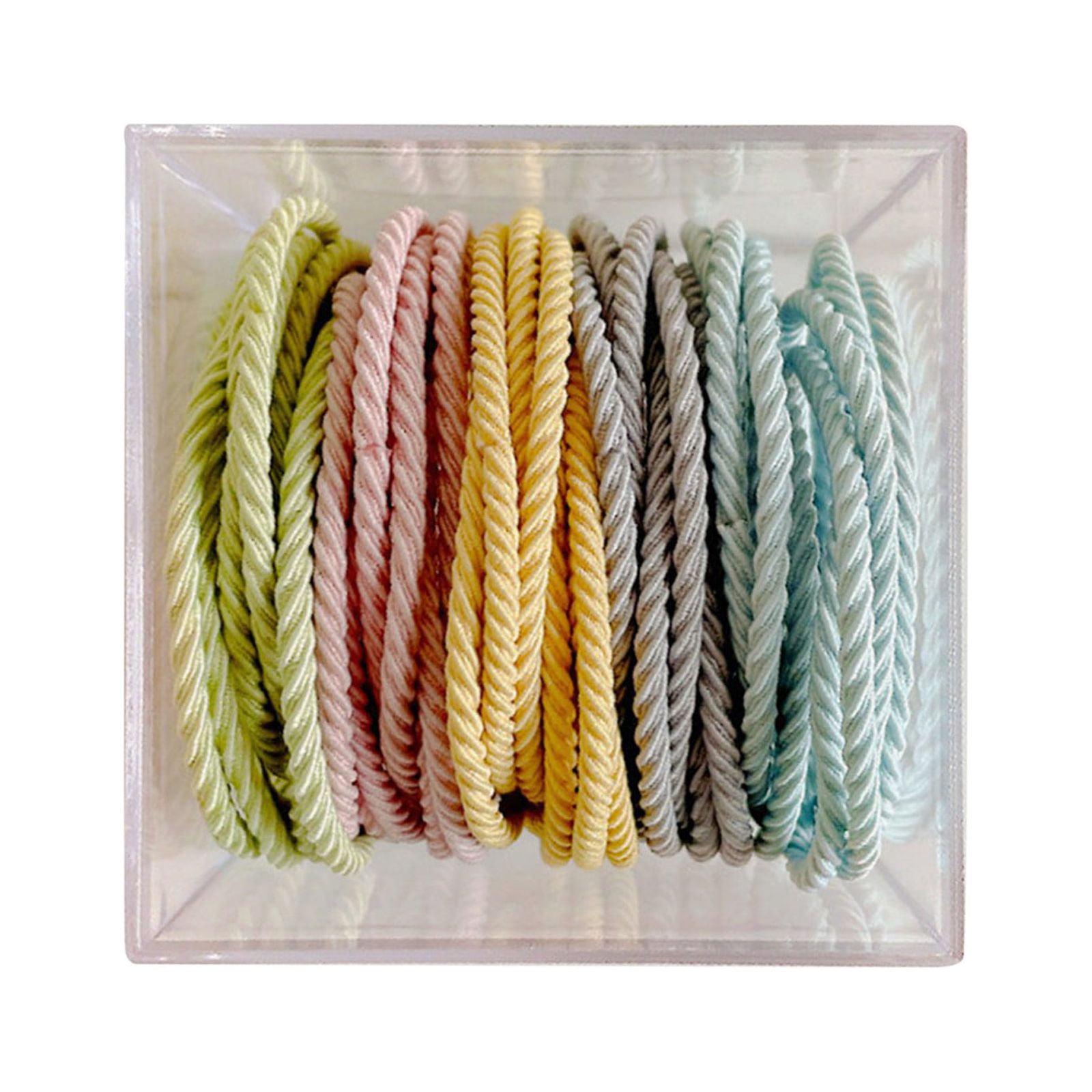 WEIXF Leather Band High Elasticity Durable Hair Binding Rope Female ...