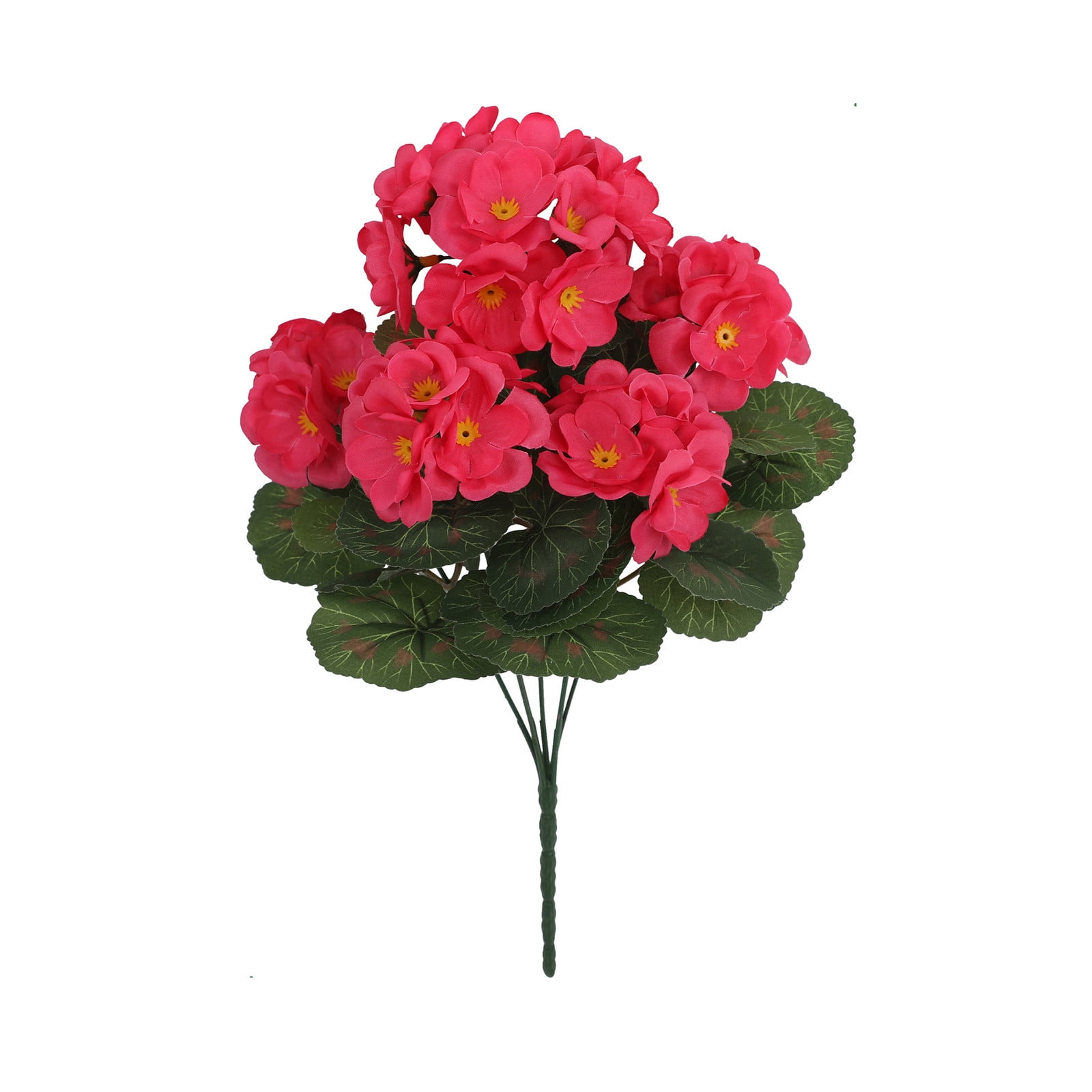 WEIXF Lifelike Geranium Begonia Flowers Stunning Home With Realistic ...