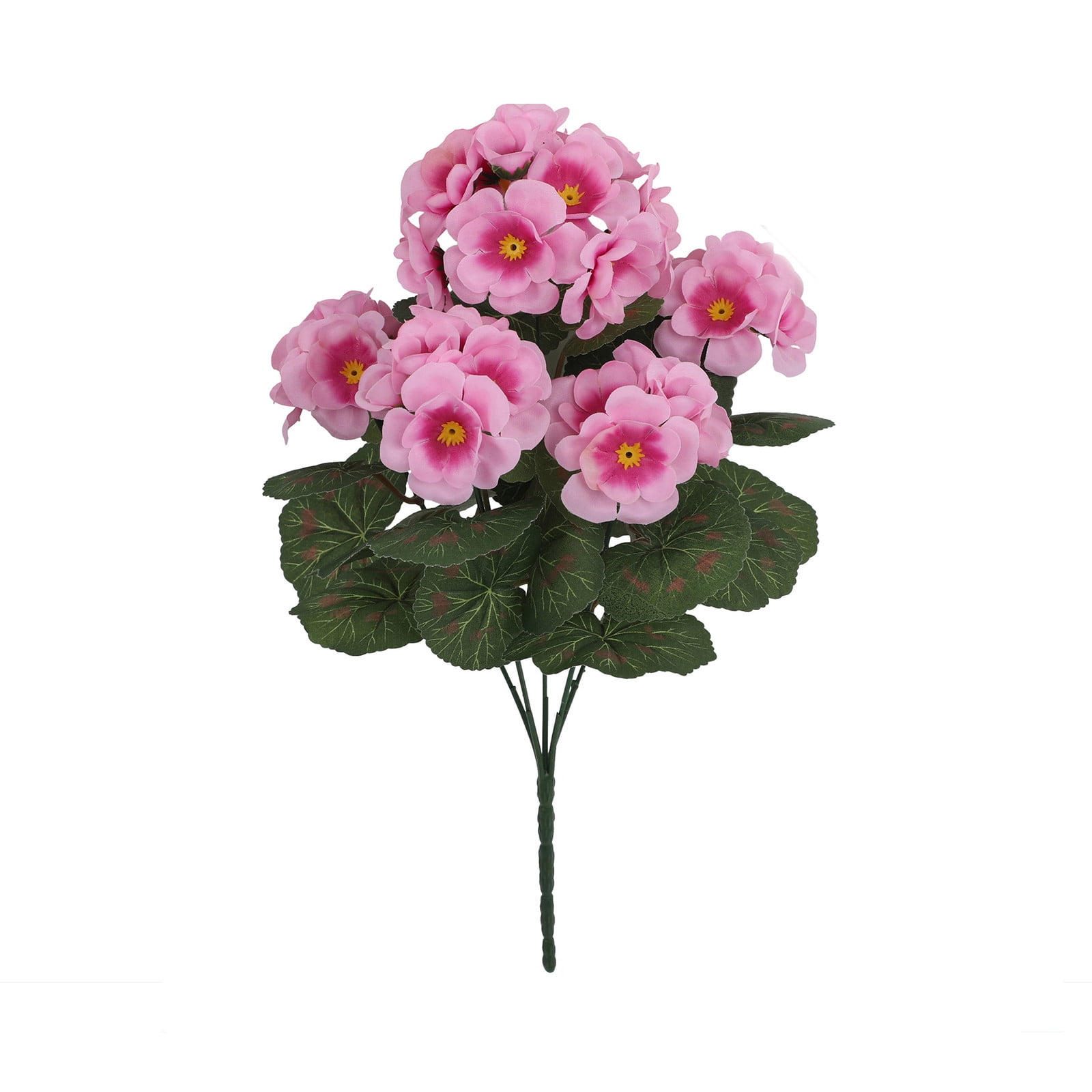 WEIXF Lifelike Geranium Begonia Flowers Stunning Home With Realistic ...