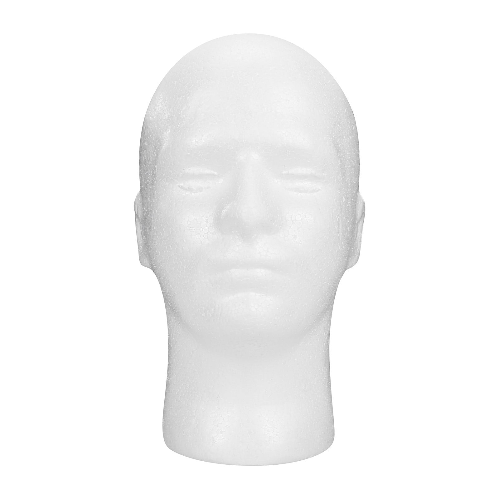 WEIXF Male Styrofoam Mannequin Manikin Head Model Foam Wig Hair Glasses ...