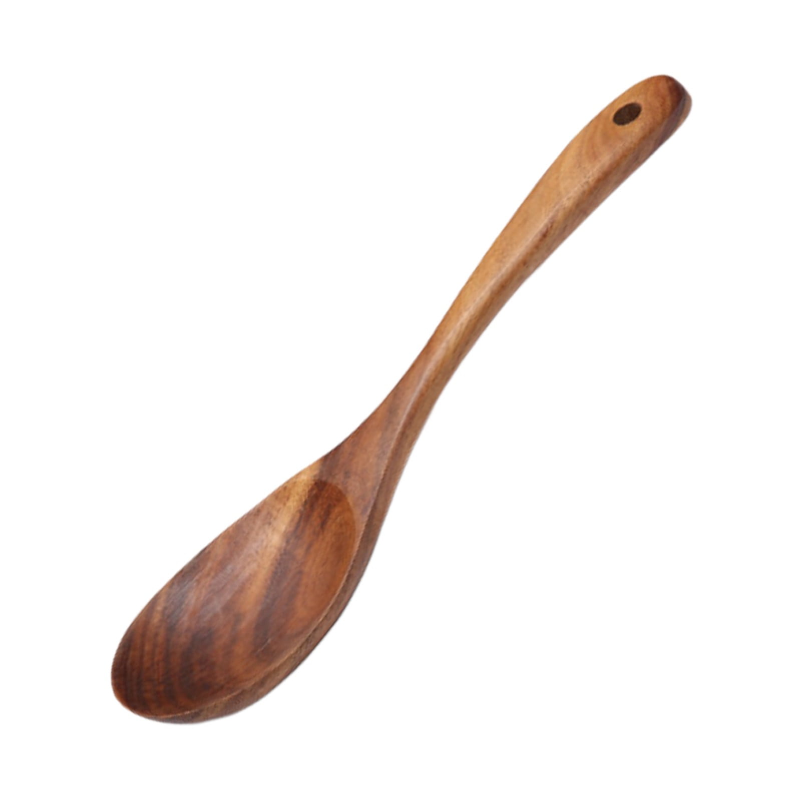 WEIXF Wooden Spoon Wooden Fork Wood Solid Wood Spoon Household Rice ...