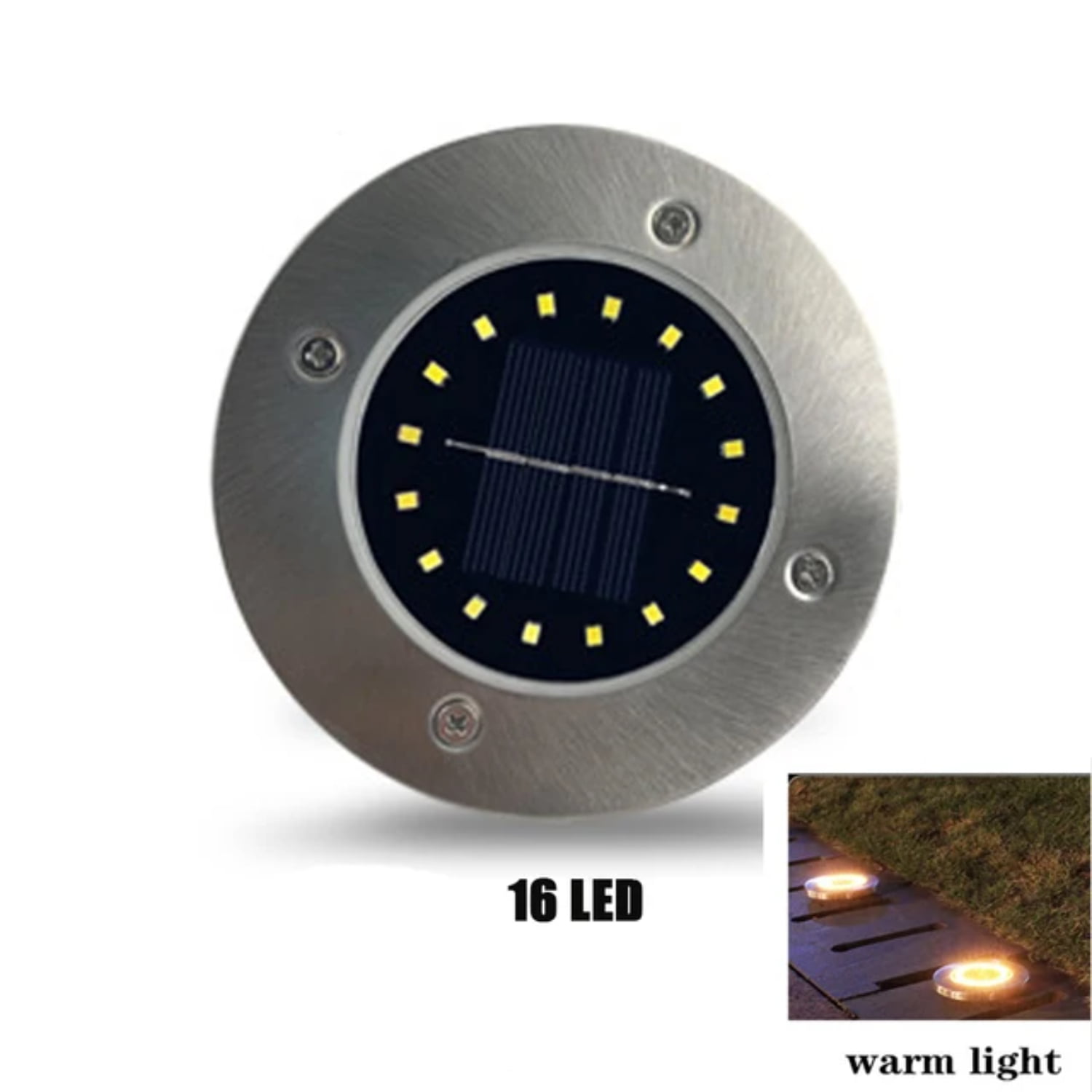 WEIYEYY 20LED Solar Power Disk Light Outdoor Garden Solar Underground ... WEIYEYY 20LED Solar Power Disk Light Outdoor Garden Solar Underground ...