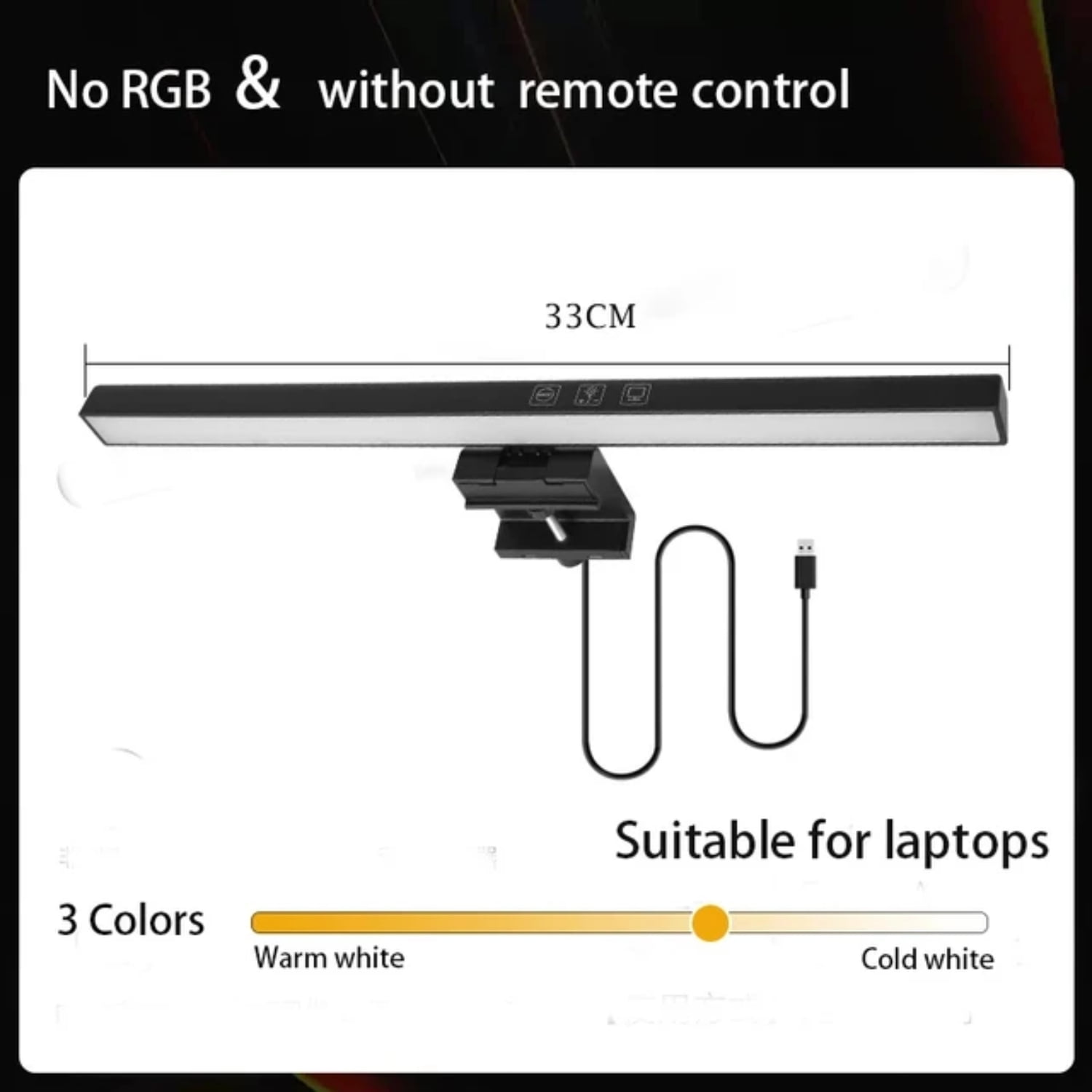 WEIYEYY Curved RGB Monitor Lights with Remote Control - Dimming Desk ...