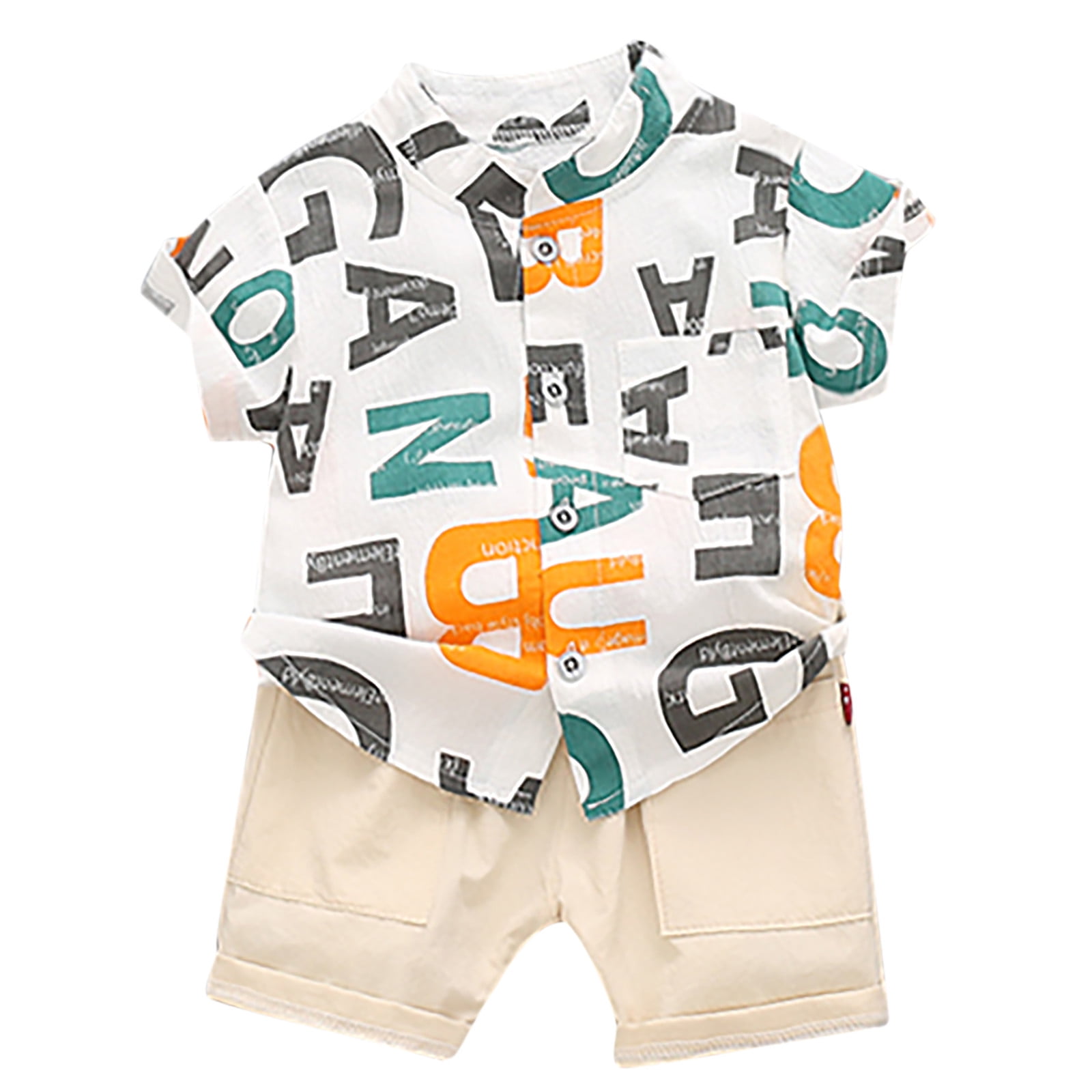 WEIYLL Outfits For Boys Dinosaur Print T Shirt Shorts Comfortable ...