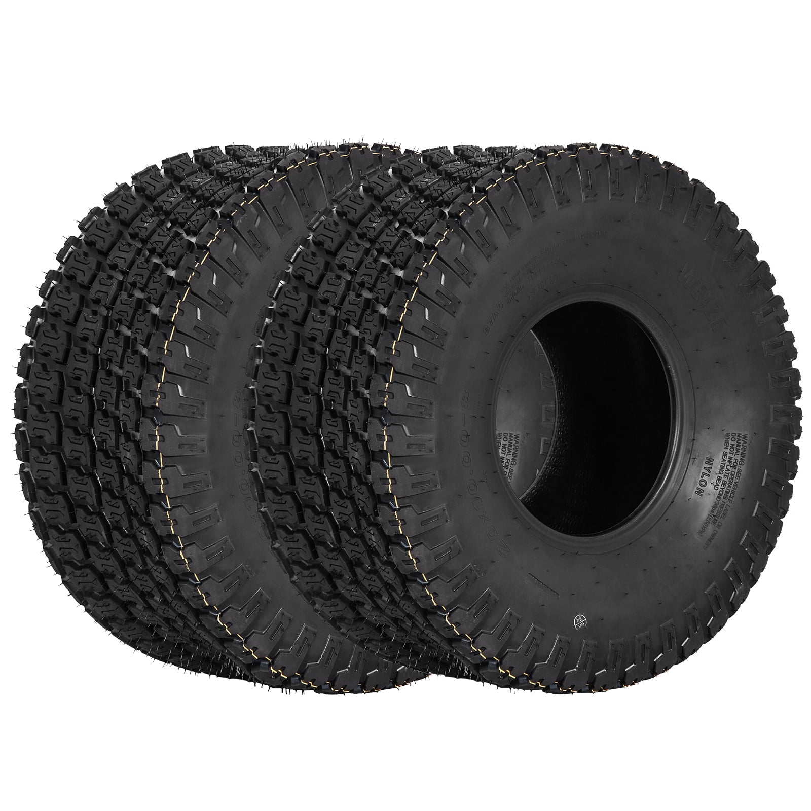 WEIZE 20x10.00-8 Lawn Mower Tire, 20x10-8 Tractor Turf Tire, 20x10x8 ...