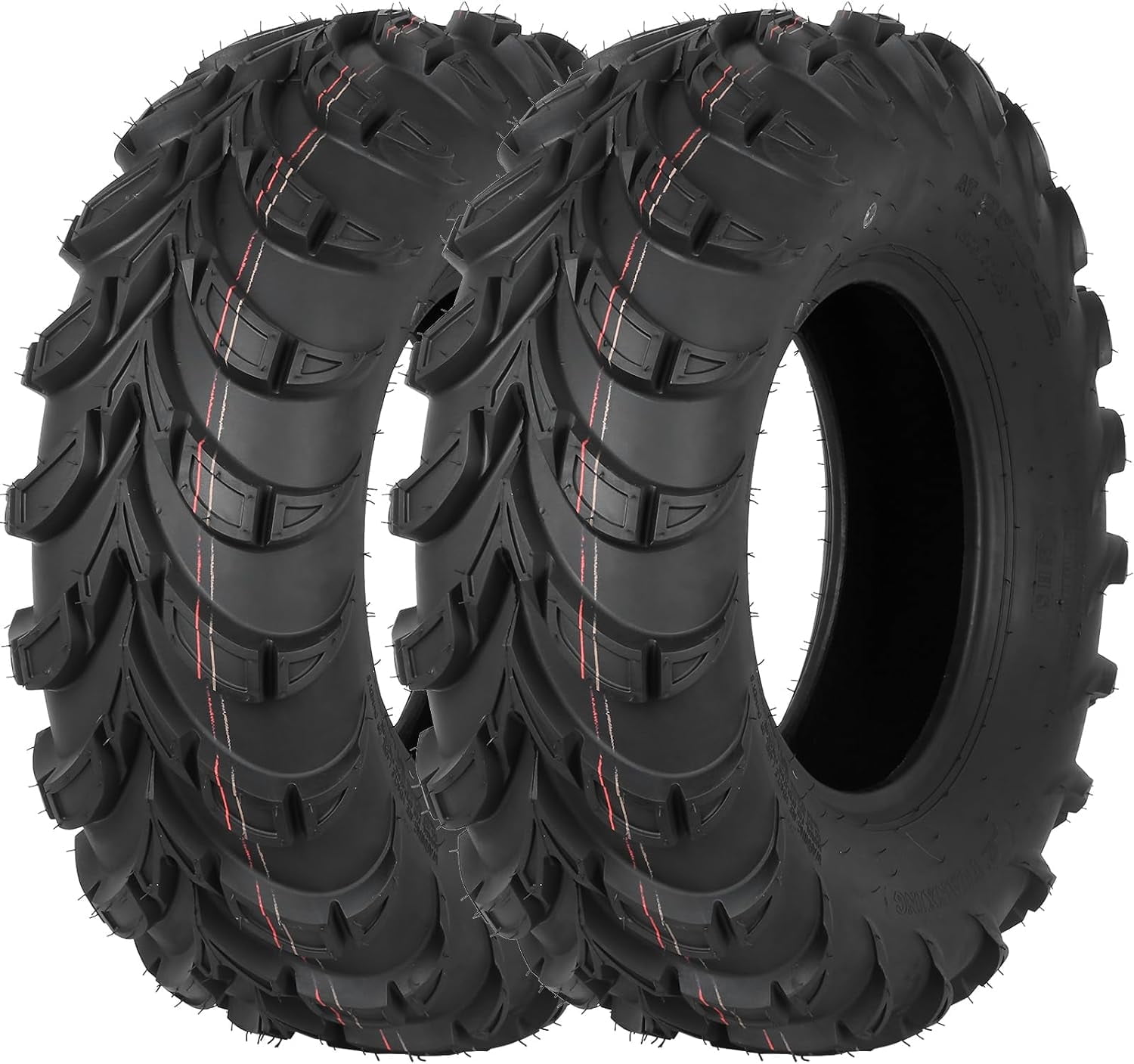 WEIZE 25x8x12 All-Terrain Quad ATV UTV Tires, 6PR, Mud, Dirt & Rock ...