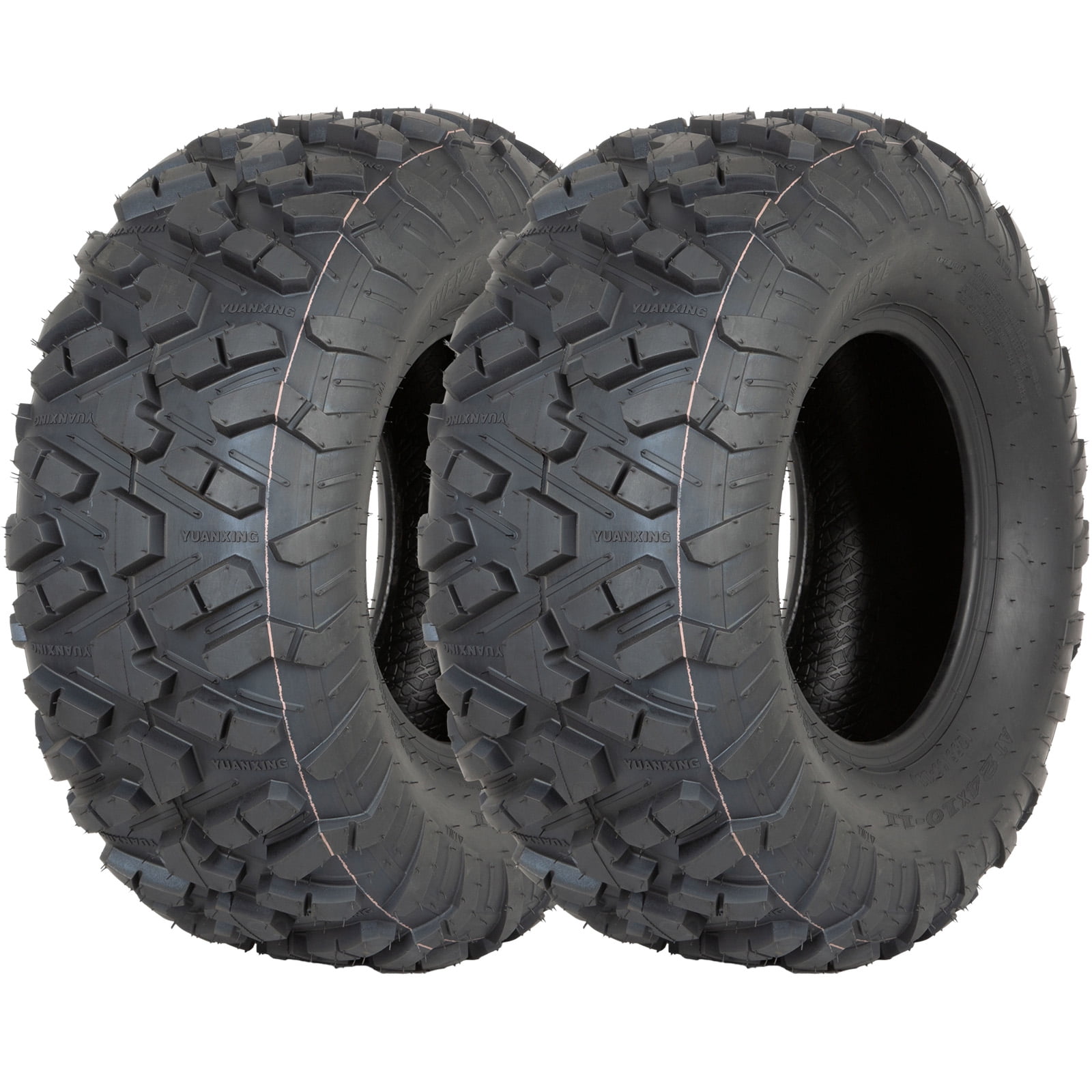 WEIZE 24x10-11 ATV Tires, Set of 2, Rear All Terrain 6PR, Suitable for ...