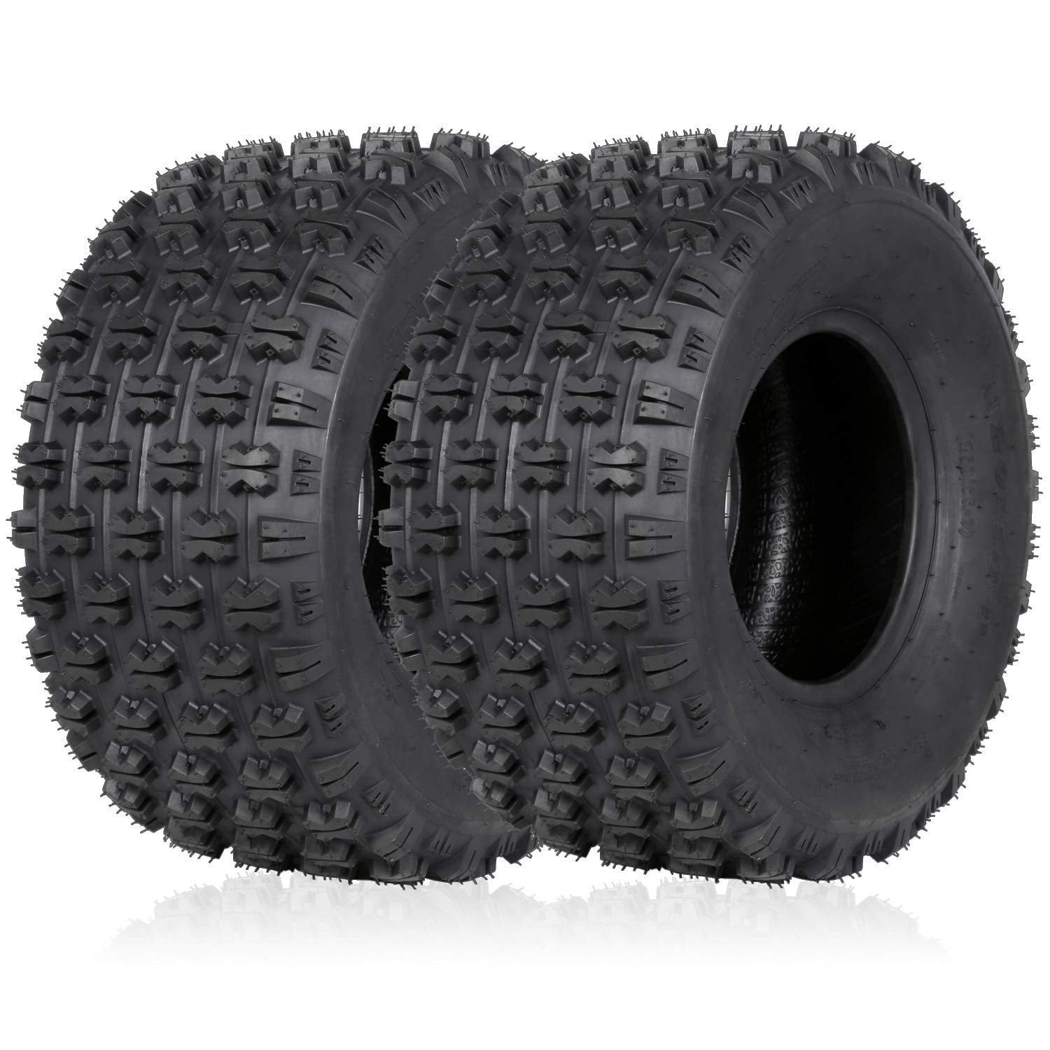 WEIZE 20x10-9 Rear Sport ATV Tires, 4PR UTV Quad Tire Set, All Terrain ...