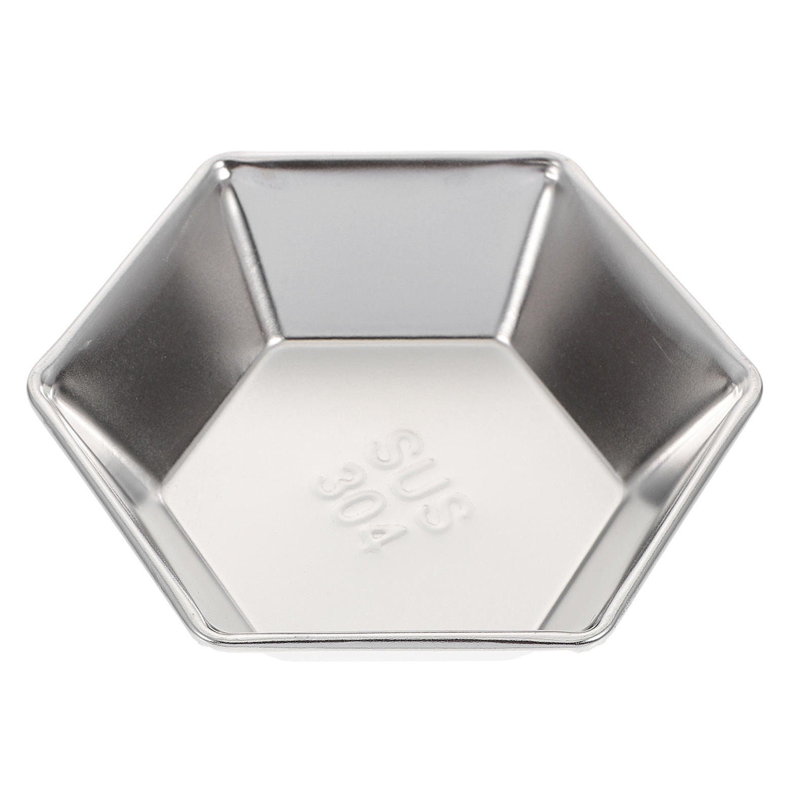 WEKADRIN 1Pcs Hexagonal Dipping Sauce Seasoning Plate 304 Stainless ...