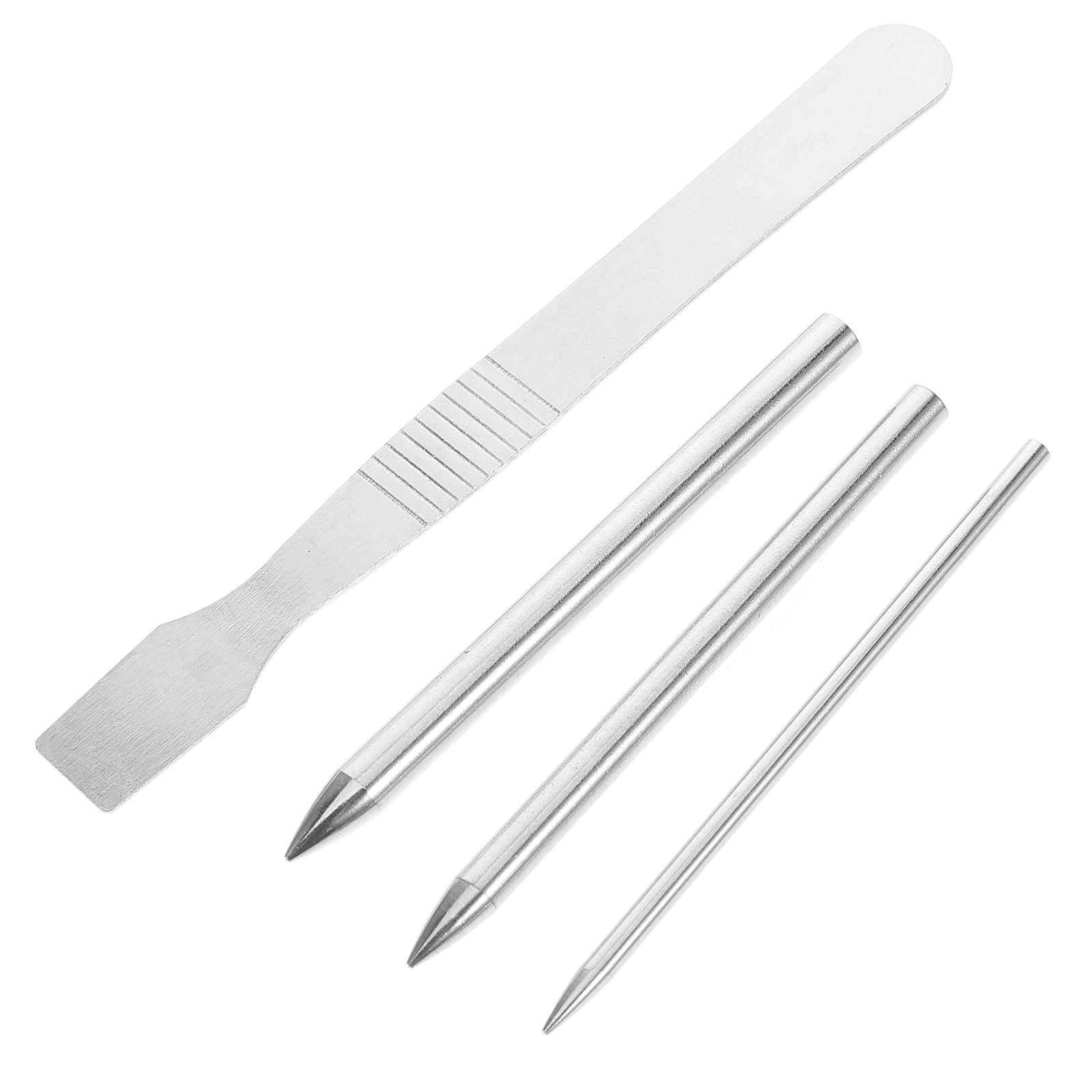 WEKADRIN 4Sets Stitching Set Pry Tool For Weaving Spike Silver ...