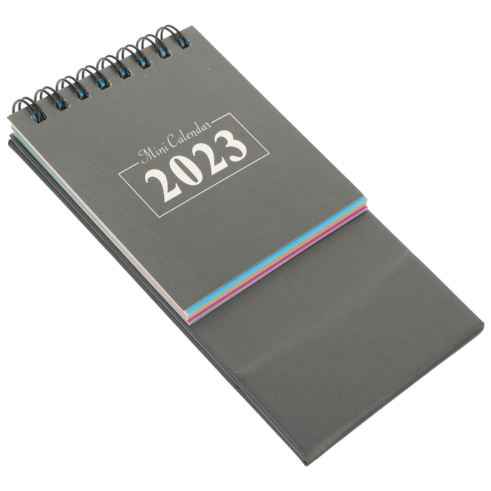 WEKADRIN Tabletop Calendar 1Set of Grey Paper Small Desk Calendar for ...