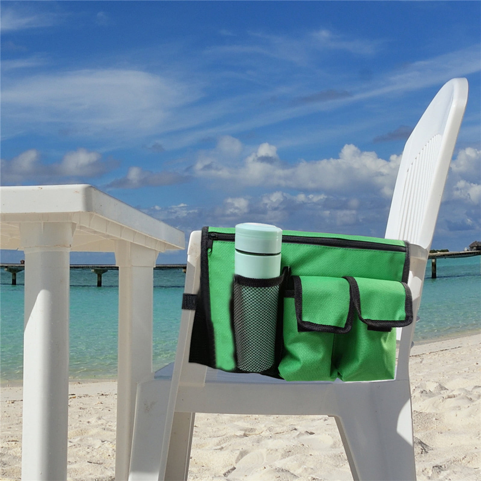 WEKDKAI Camp Armrest Chair Side Organizer,13in Beach Storage Shoulder ...