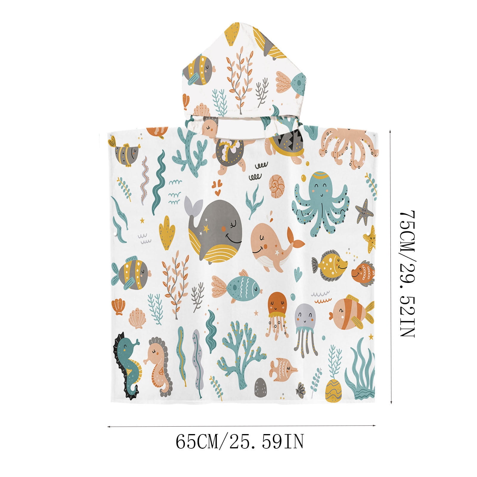 WEKDKAI Summer Vacation Wearable Beach Towel,25.6*29.5in Swimming Dry ...