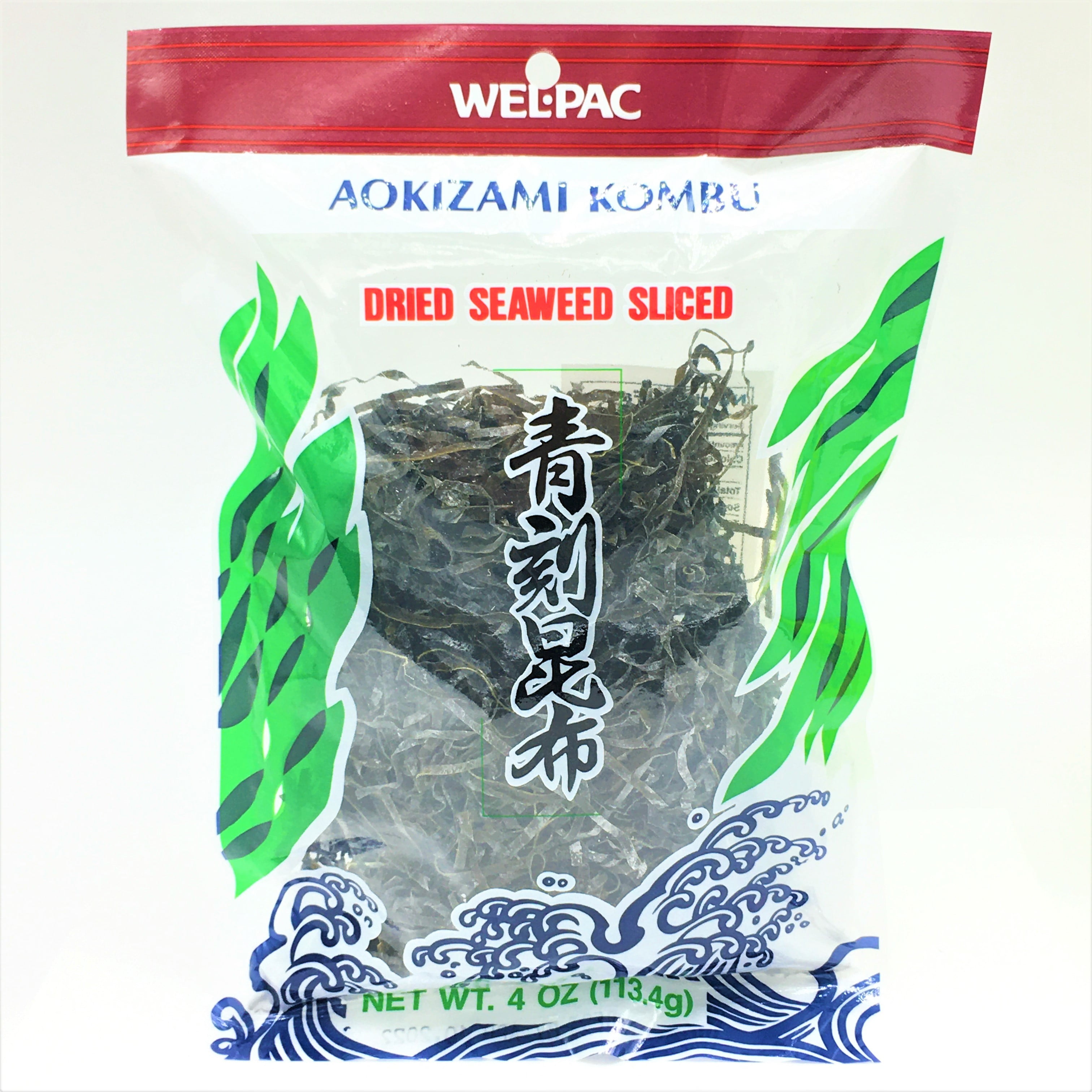 WEL-PAC Aokizami Kombu-Dried Seaweed Sliced 4oz /113.4g - Walmart.com