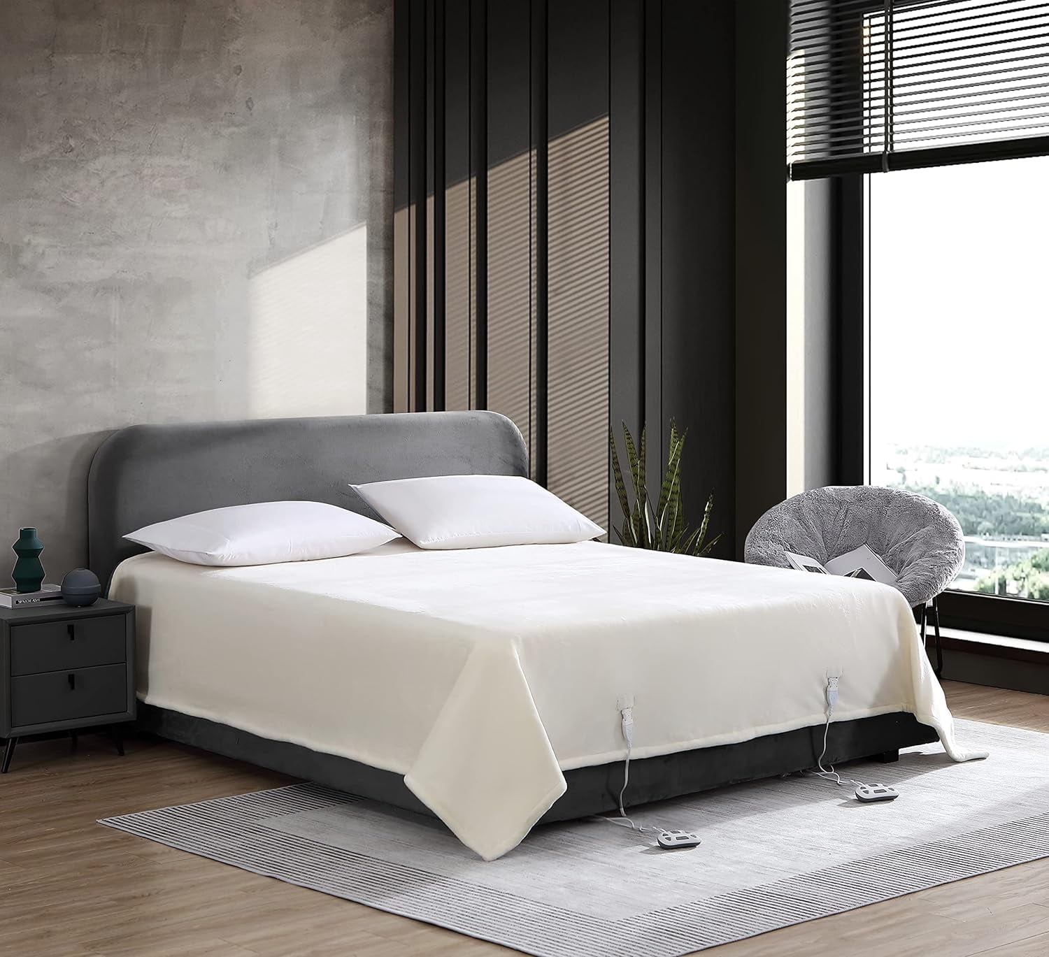 WELAKI - King Heated Blanket, Warming Bedding with Indetectable Wires ...