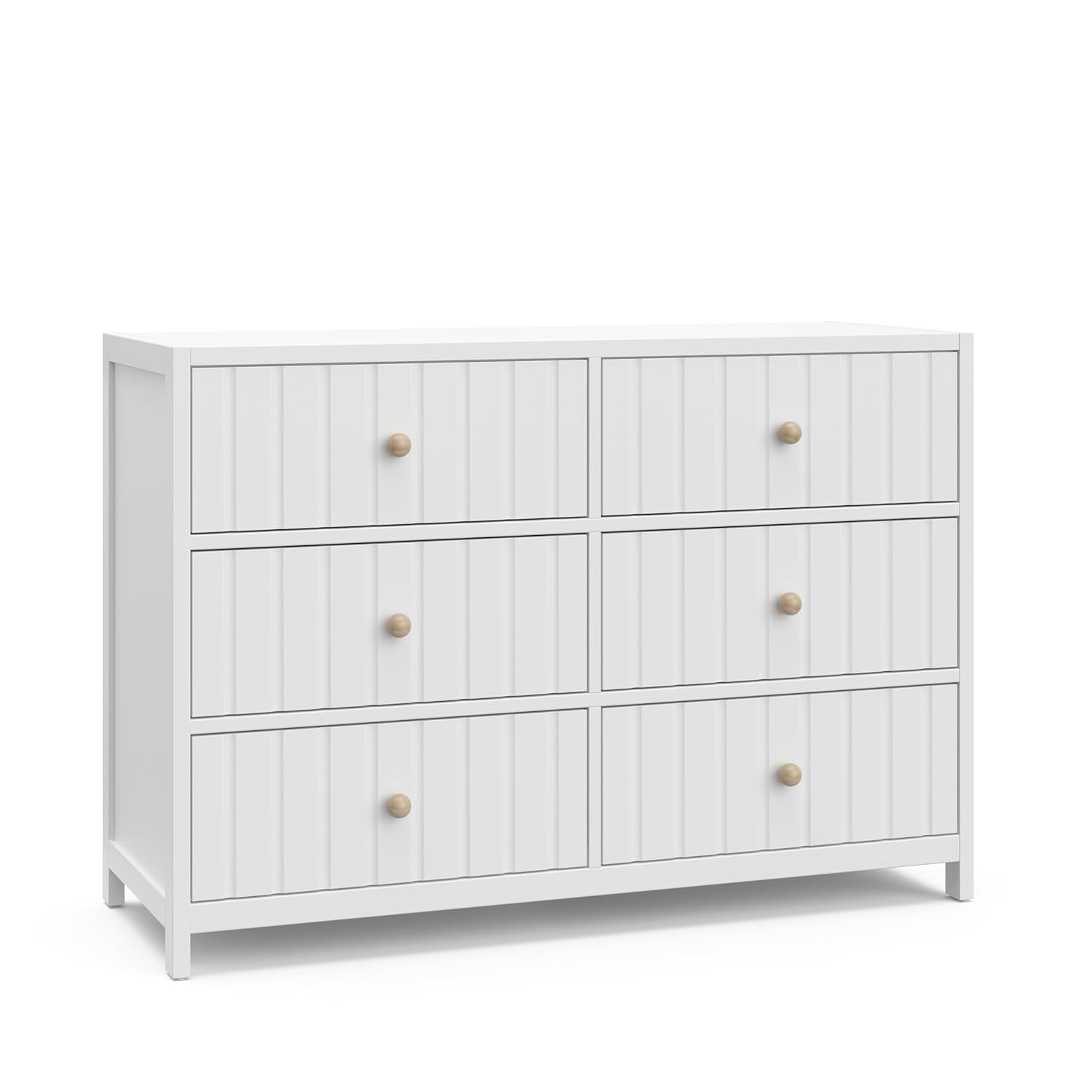 WELAKI Teddi 6 Drawer Double Dresser (White) – GREENGUARD Gold ...