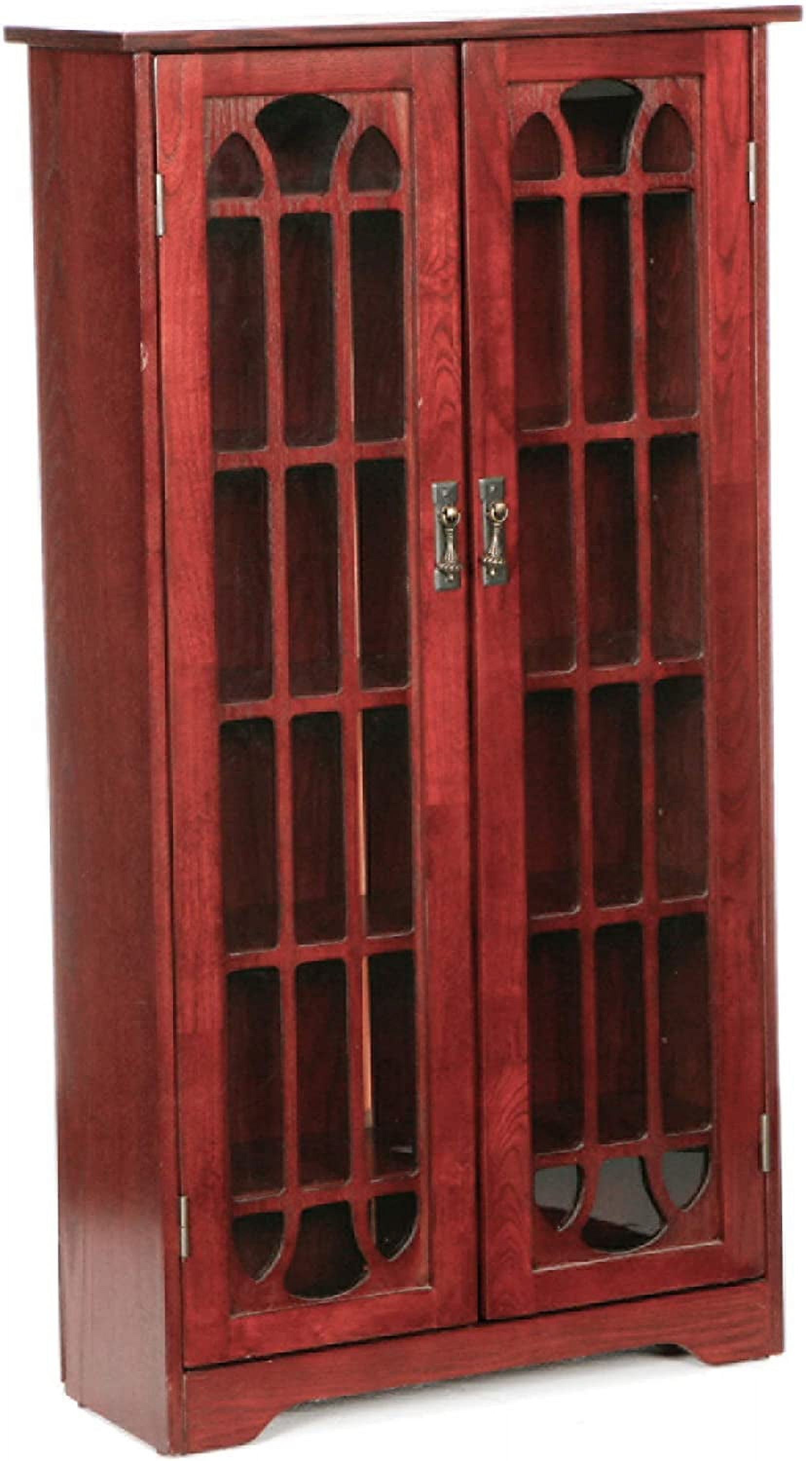 WELAKI Window Pane Storage Adjustable Shelves Display Cabinet, 47.75" H ...
