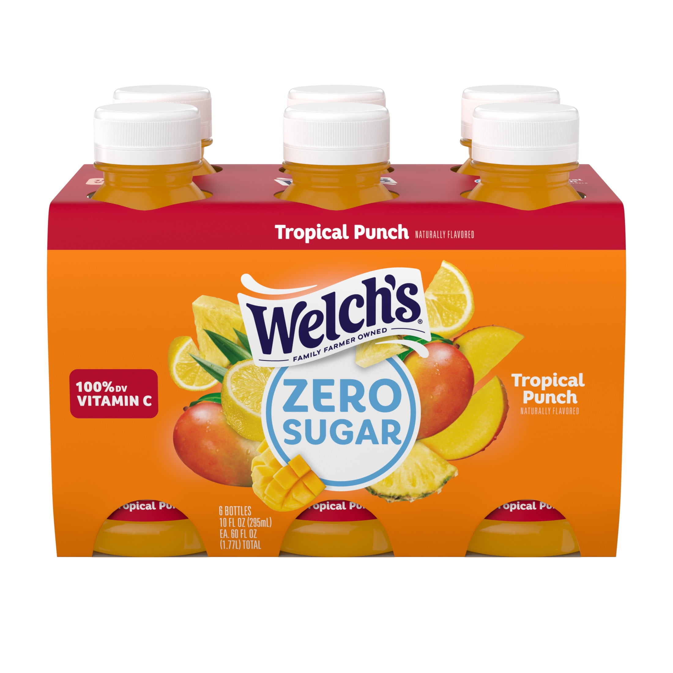 Welch's, Drink, 10 fl oz Tropical Punch, vitamin C - Walmart.com