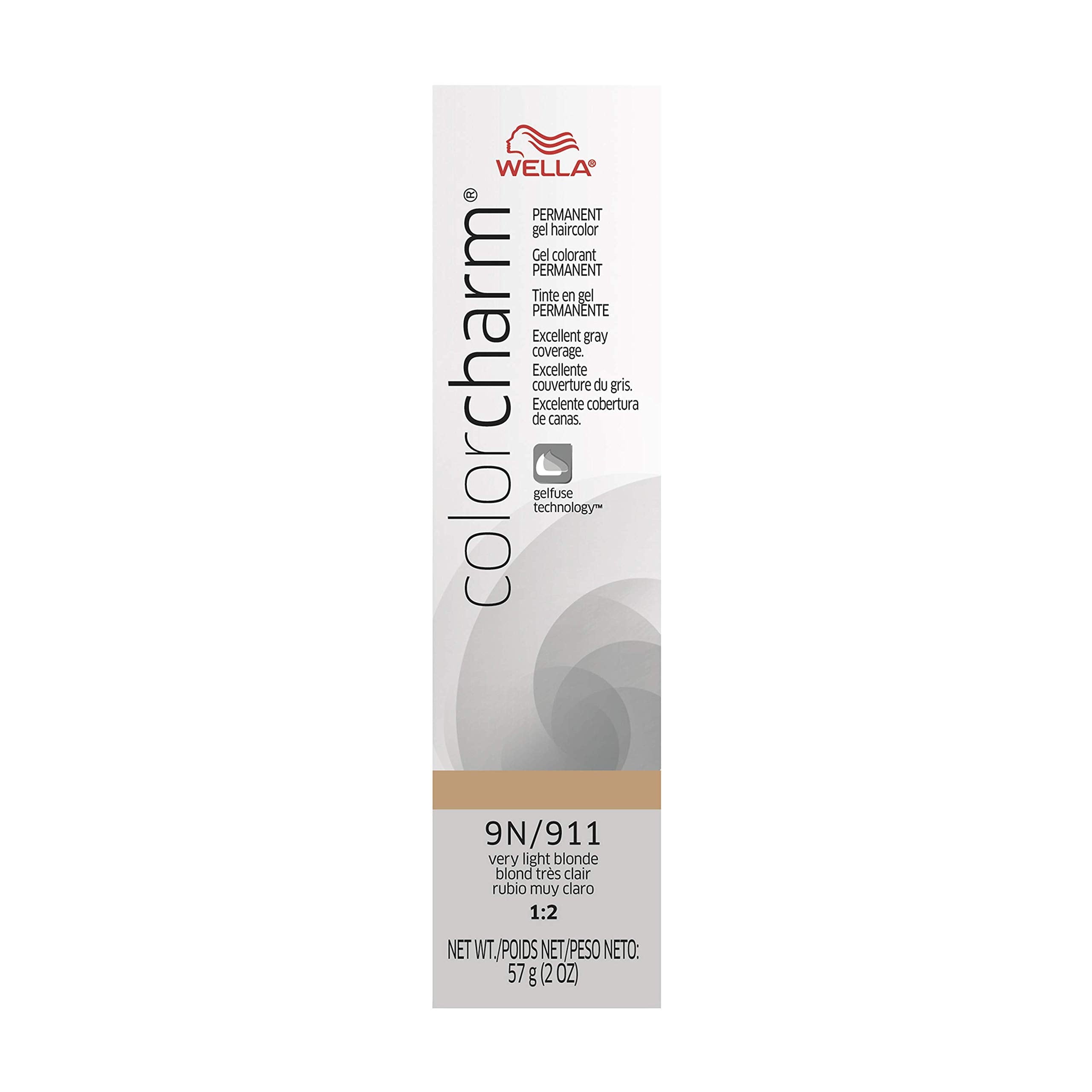 WELLA Color Charm Permanent Gel, Hair Color for Gray Coverage, 9N/911 ...