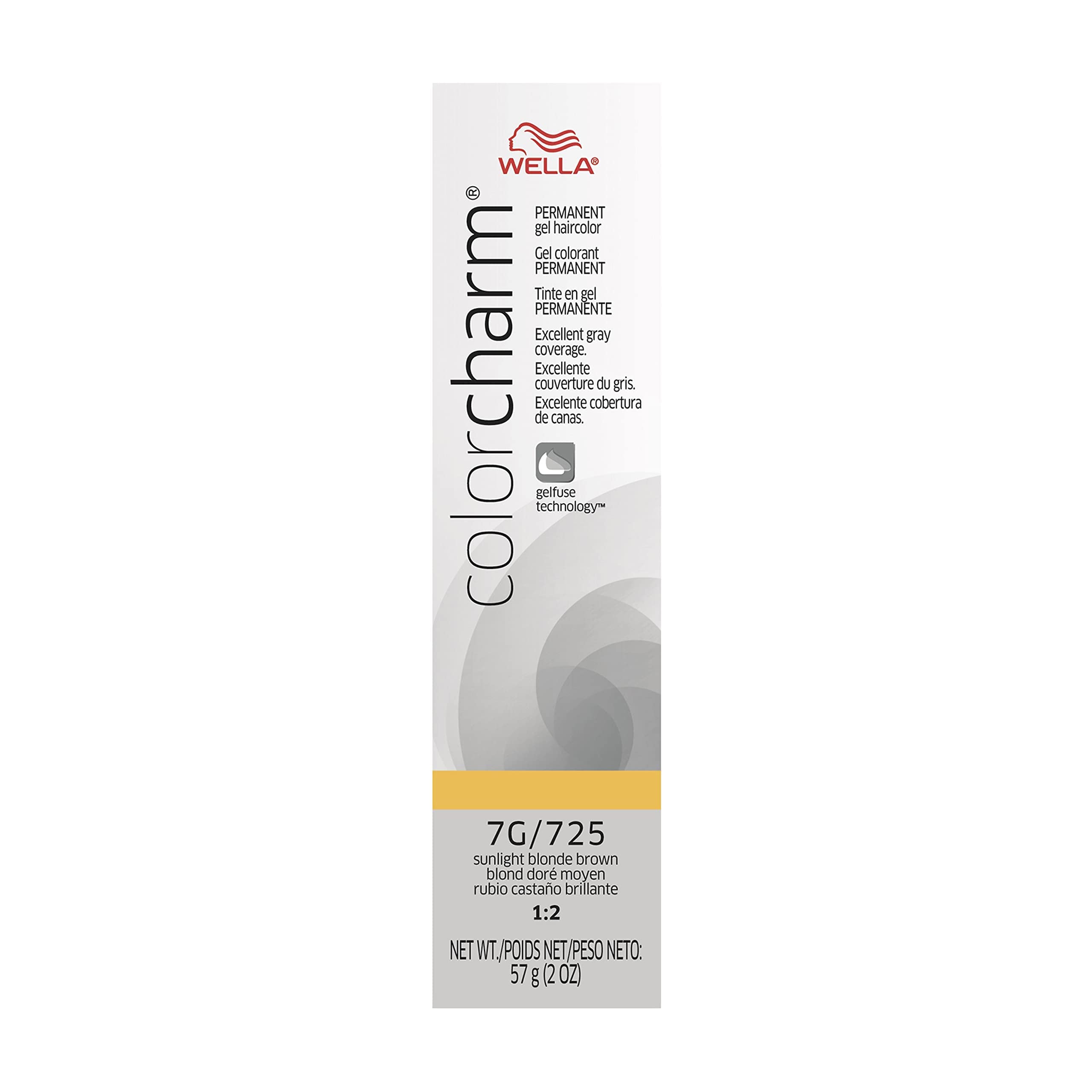 WELLA colorcharm Permanent Gel Hair Color for Gray Coverage, 7G ...
