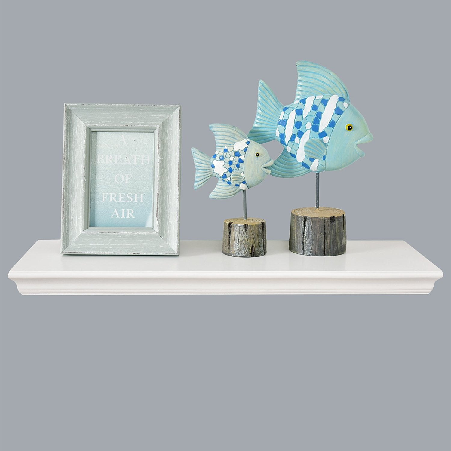 WELLAND 24" Long White Single Dover Floating Wall Shelf - Walmart.com