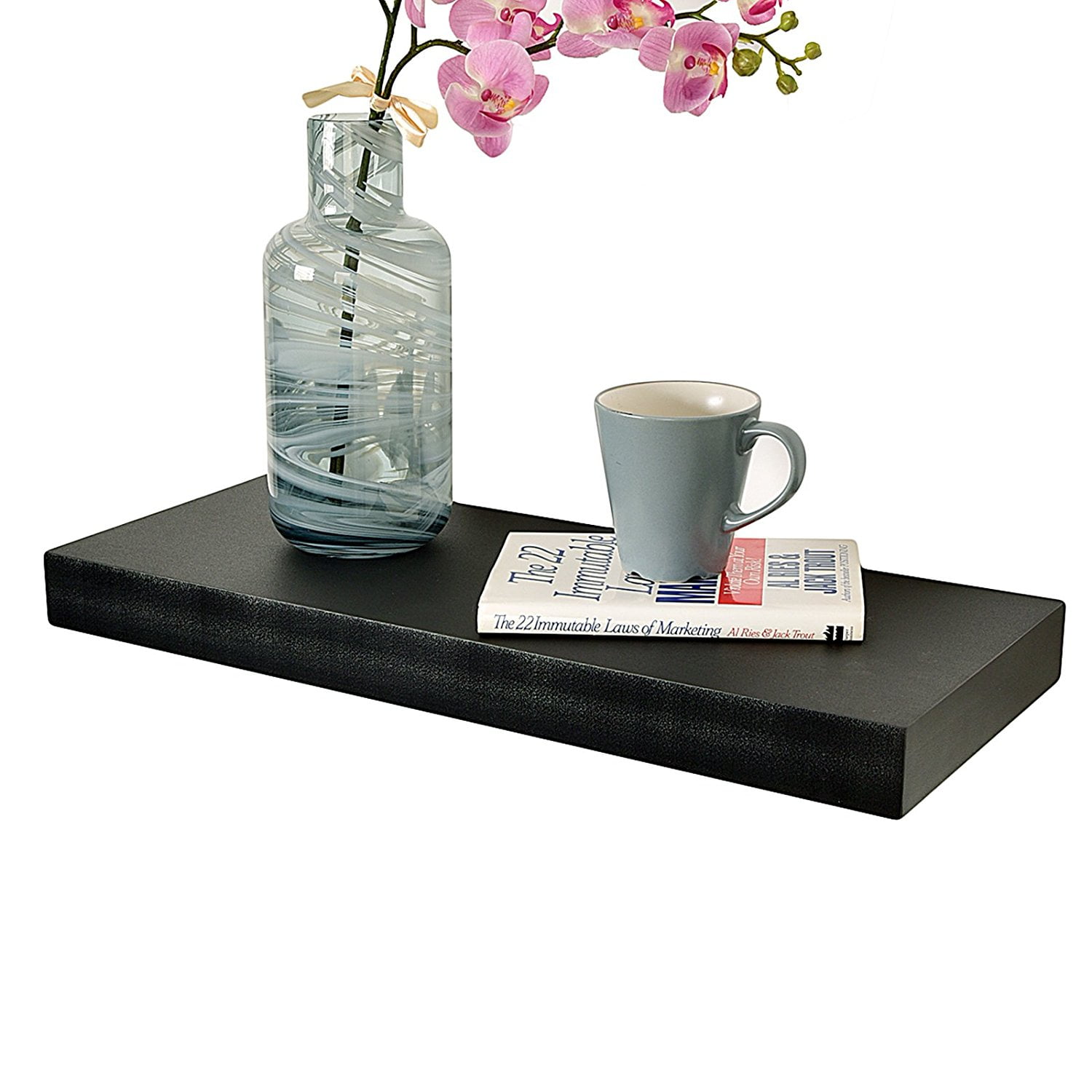 WELLAND 24 inch Mission Floating Shelves Wall Mounted Shelves Display ...