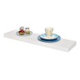 WELLAND 48" Mission Floating Wall Shelf, White - Walmart.com