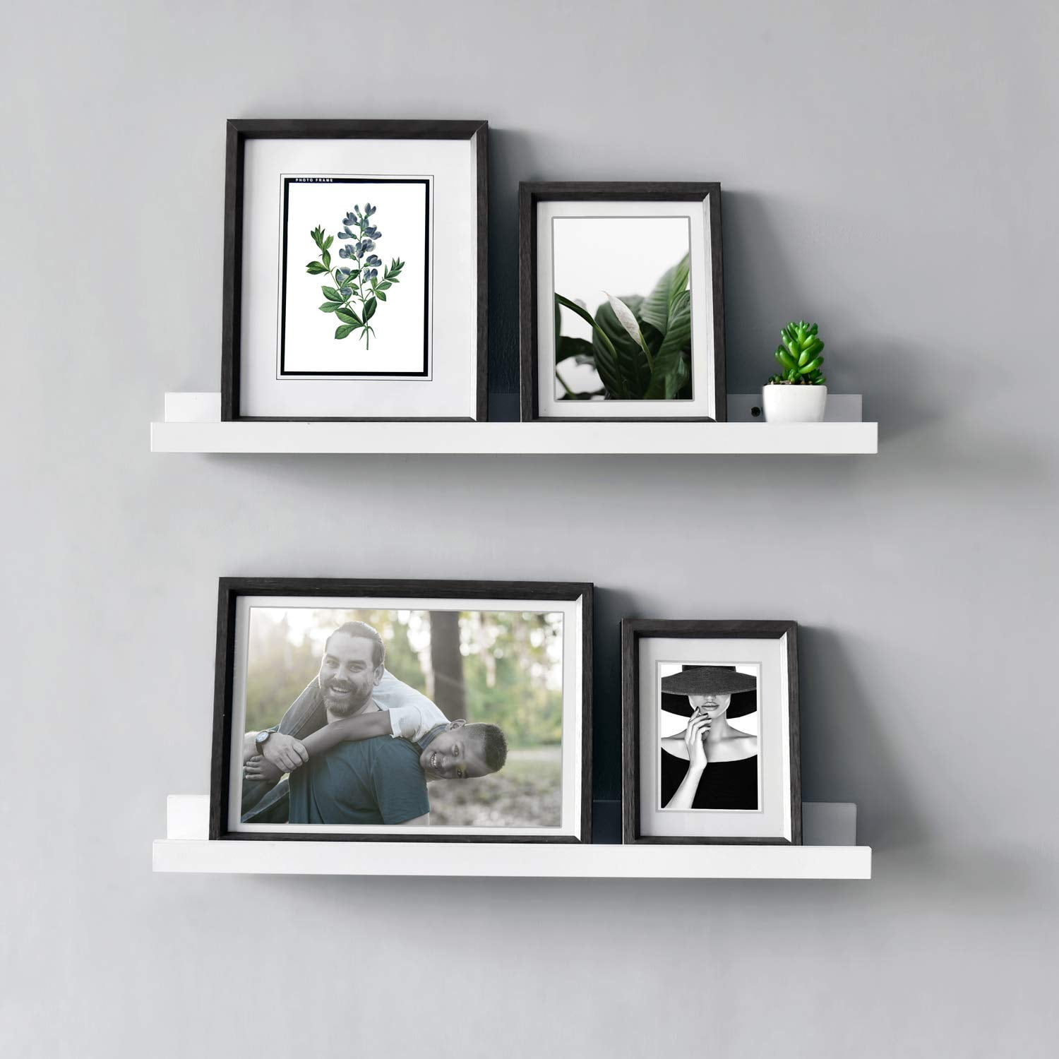 WELLAND Vista Photo Ledge Floating Shelves Picture Ledge Wall Mounted ...