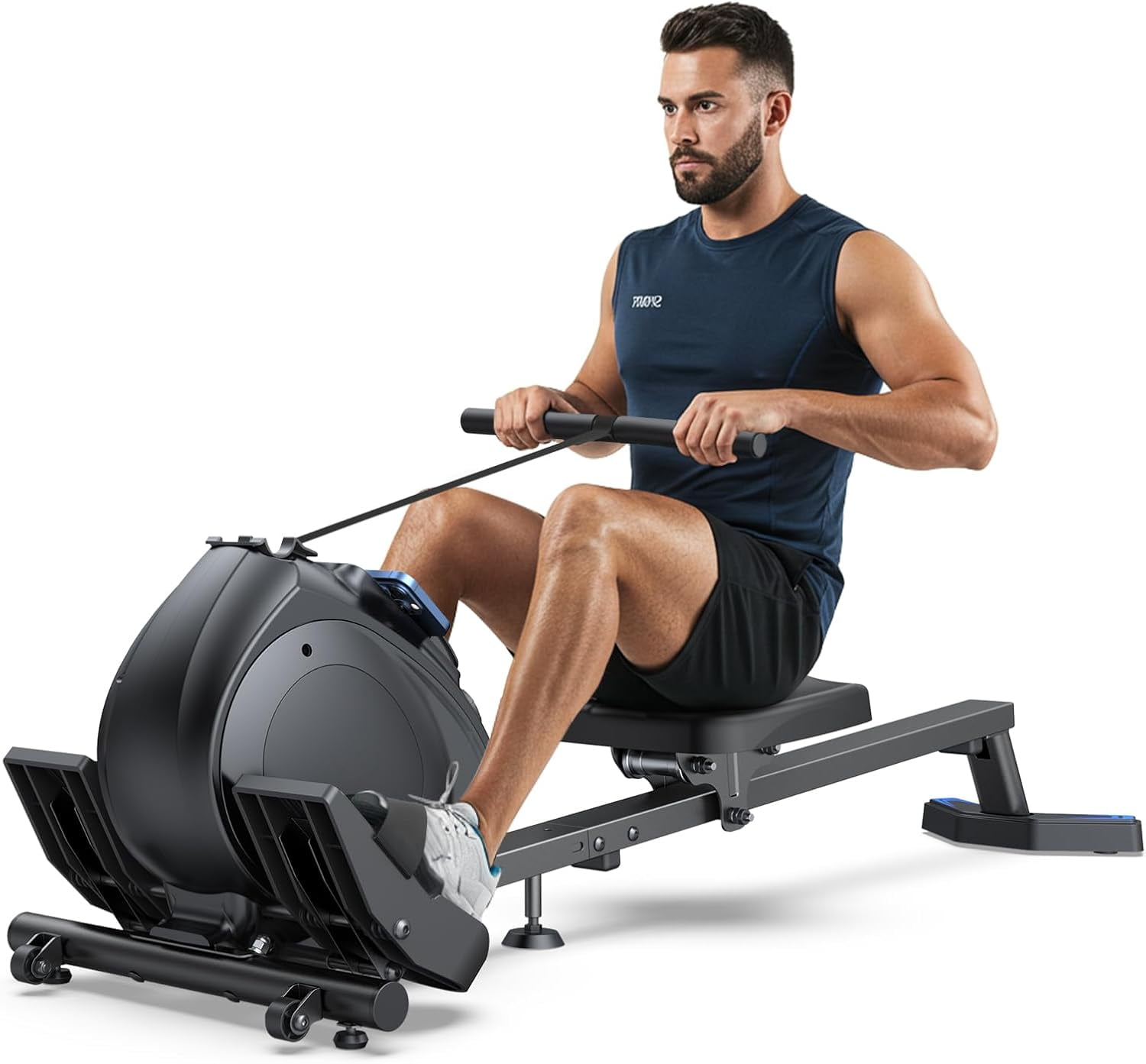 WELLFIT Rowing Machine for Home - Magnetic Rowing Machines 300lbs ...