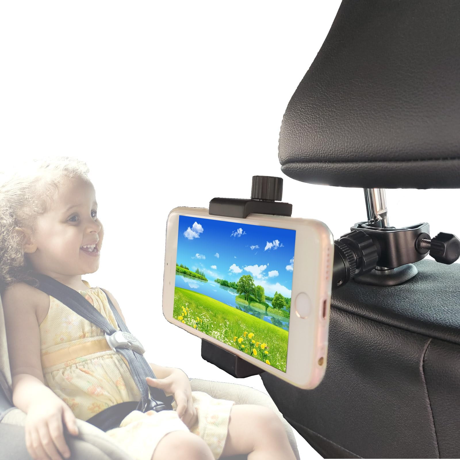 WELLMETE Car Headrest Phone Holder for Kids Back Seat - Compatible with ...