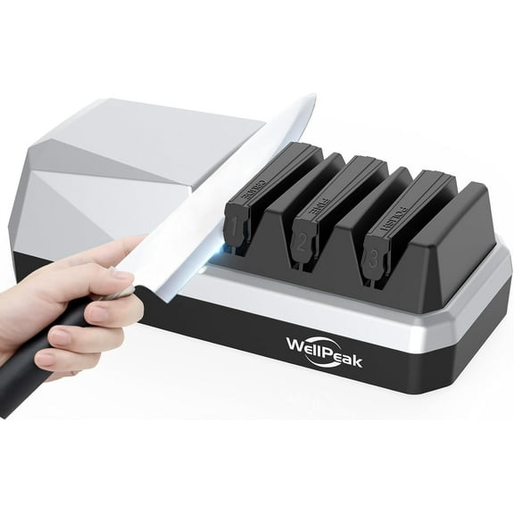 Double Sided Knife Sharpener with Replaceable Grinding Wheels for ...
