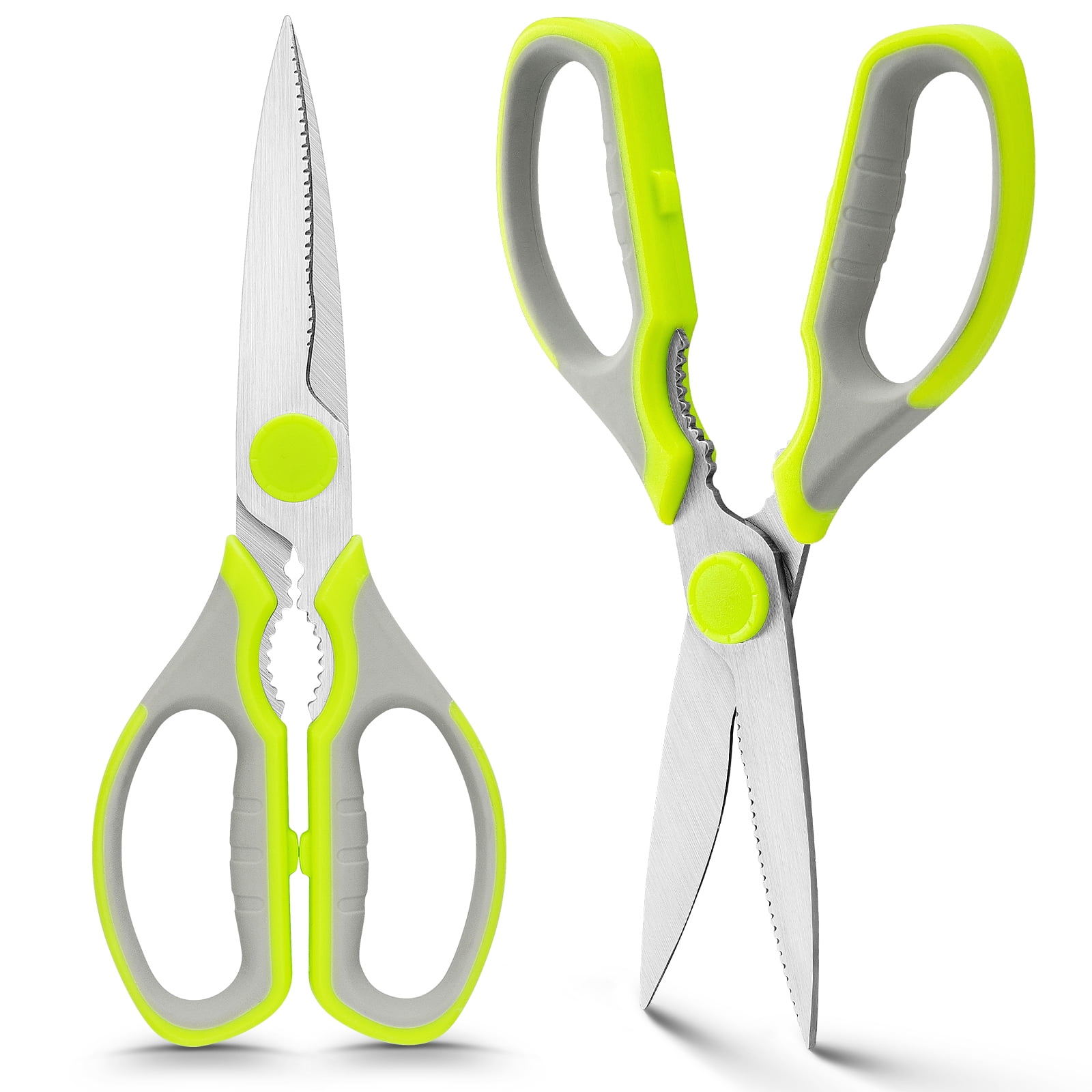 Wellstar Kitchen Scissors Set, 2-Piece, Stainless Steel, Heavy Duty for ...