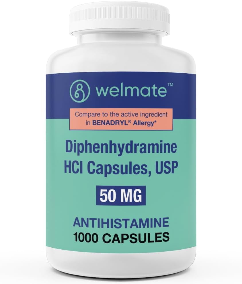 WELMATE Allergy Relief - Non-Drowsy Antihistamine Capsules (1000 ct) in ...