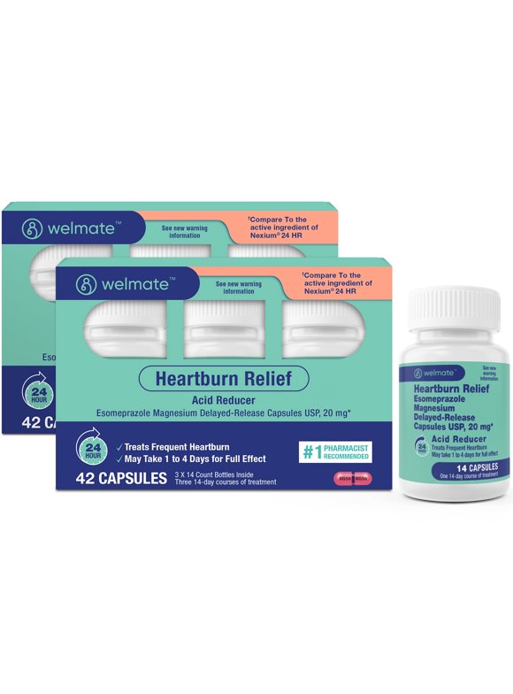 Omeprazole in Antacids and Heartburn Relief - Walmart.com