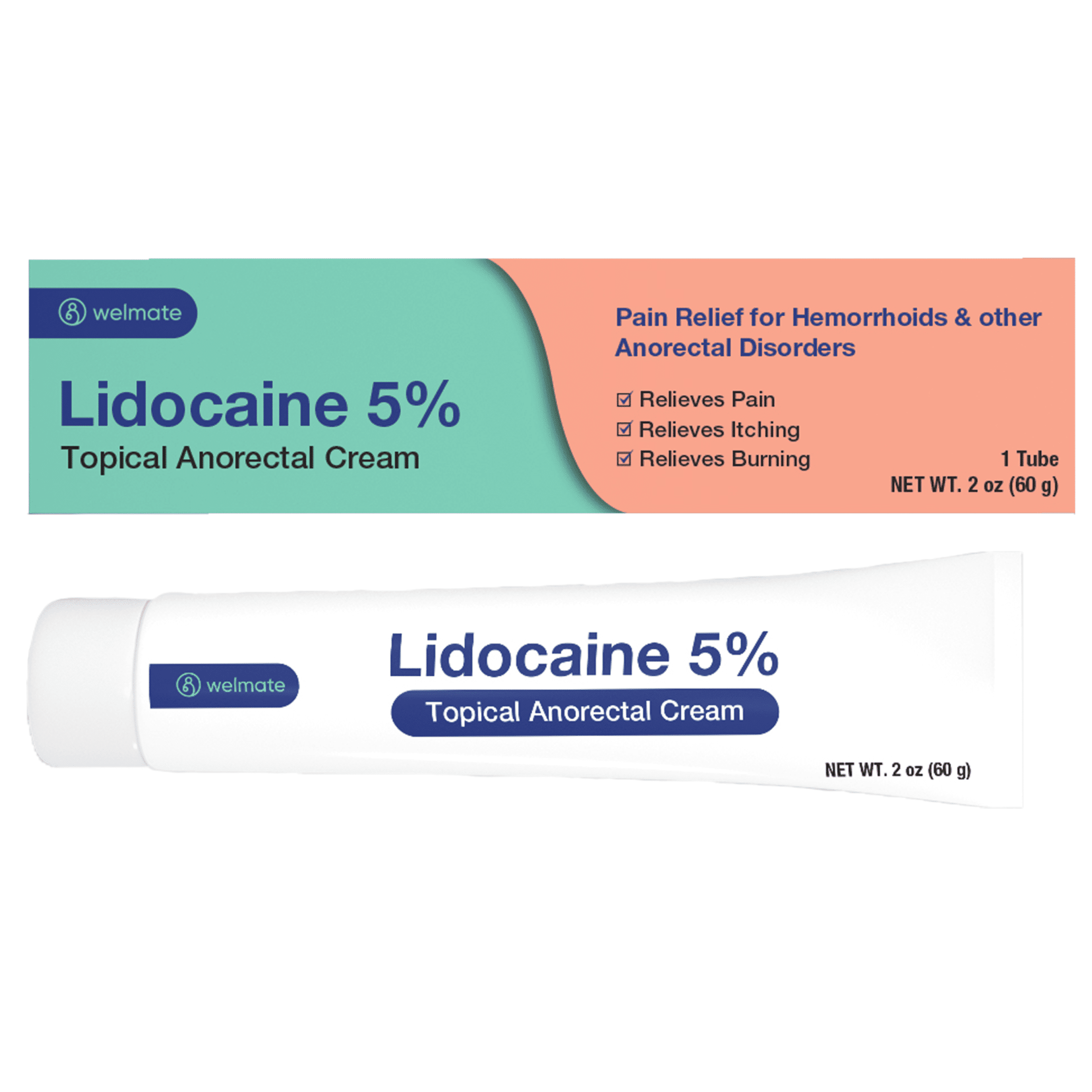 WELMATE Pain Relief, 5% Lidocaine Numbing Cream, Topical Anesthetic ...