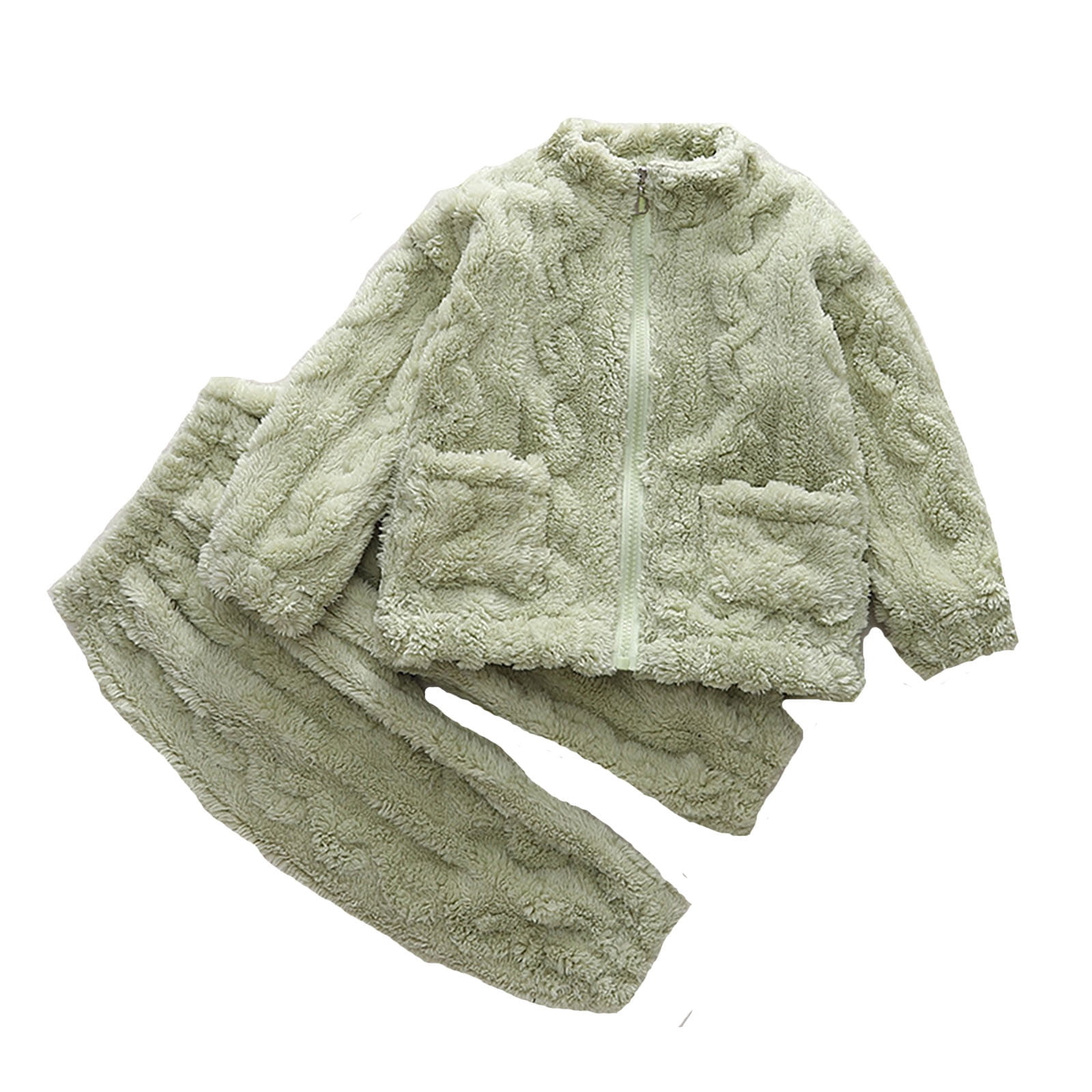 WELOIJEVBE Boys Pajamas Children's Flannel Pajamas Set Baby Loungewear ...