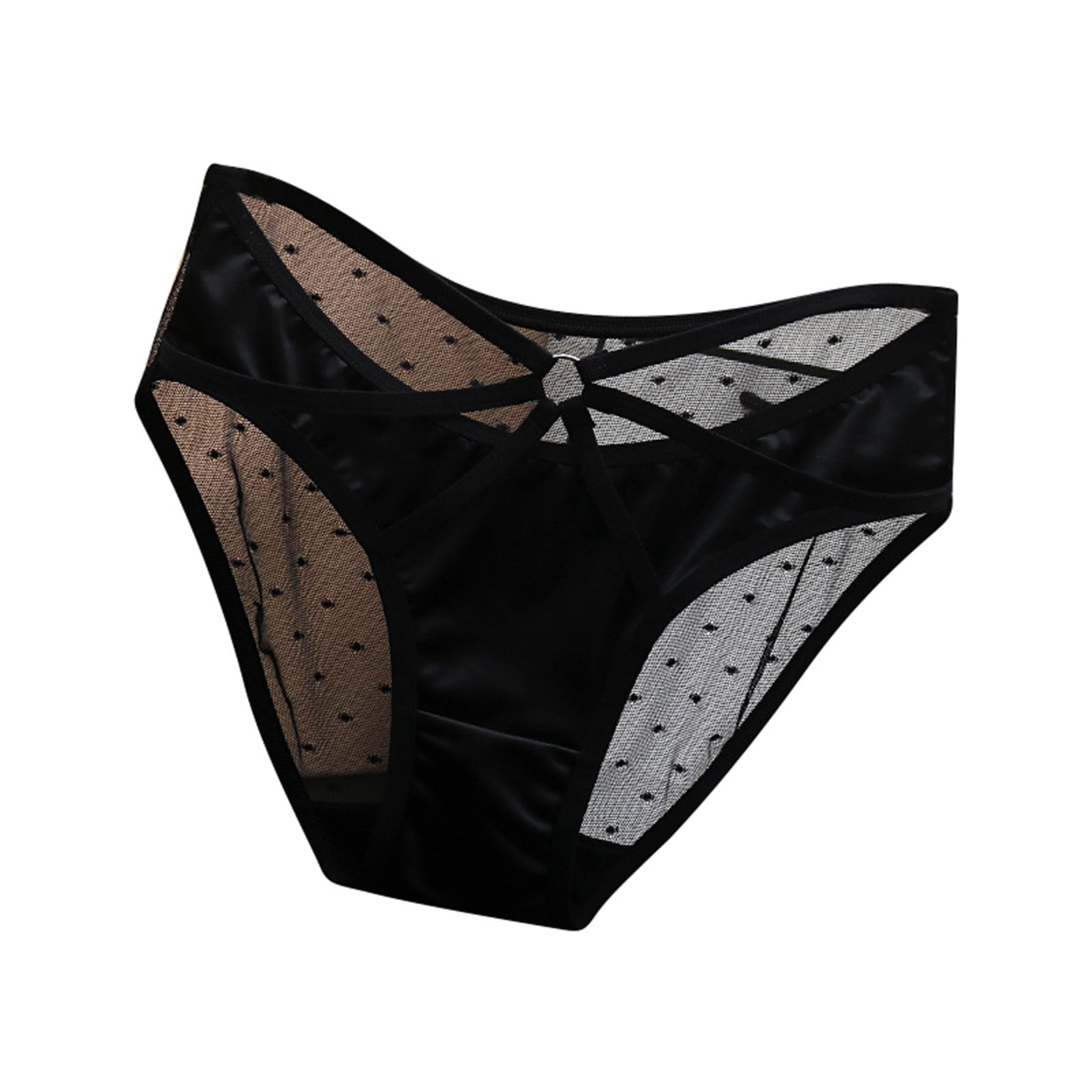 WELOIJEVBE Sheer Briefs For Women Cheeky See Through Panties Strappy ...