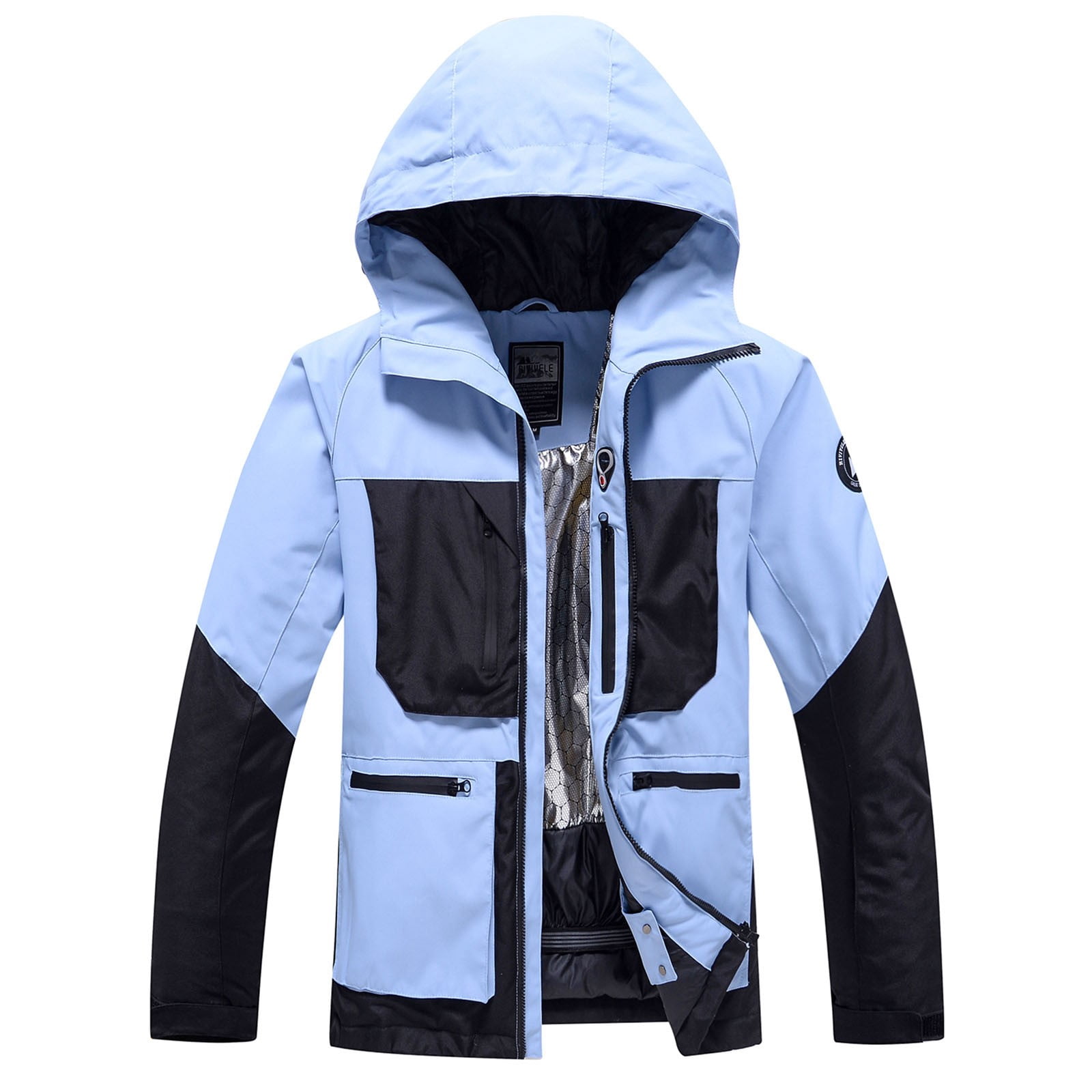 WELOIJEVBE Ski Jacket for Men Color Blocked and Windproof Winter ...