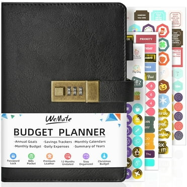 Budgetizer Planner Book for Finances - Cash Envelope Pocket Organizer ...